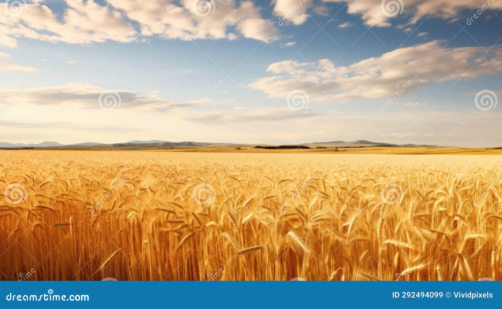 Amber Waves of Grain - America S Golden Fields of Wheat Stock Illustration - Illustration of ...