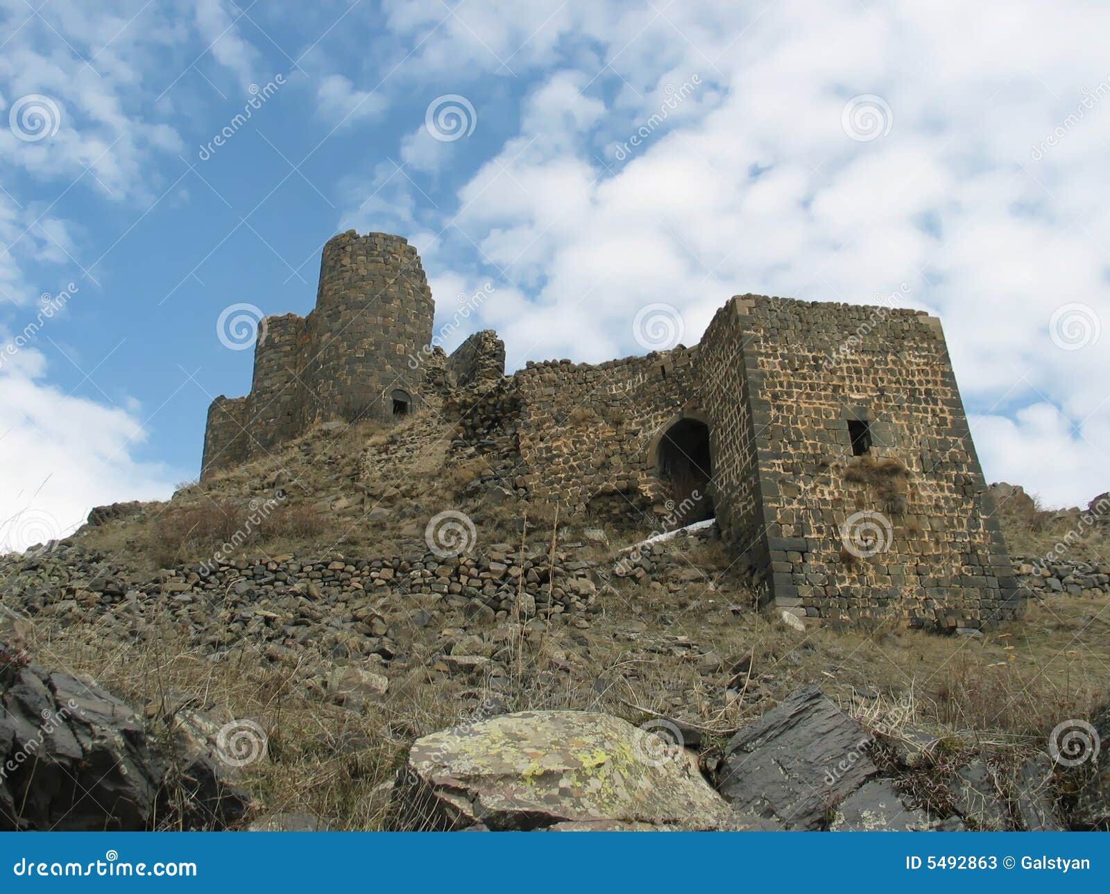Amberd Castle,armenia stock image. Image of castle, white - 5492863