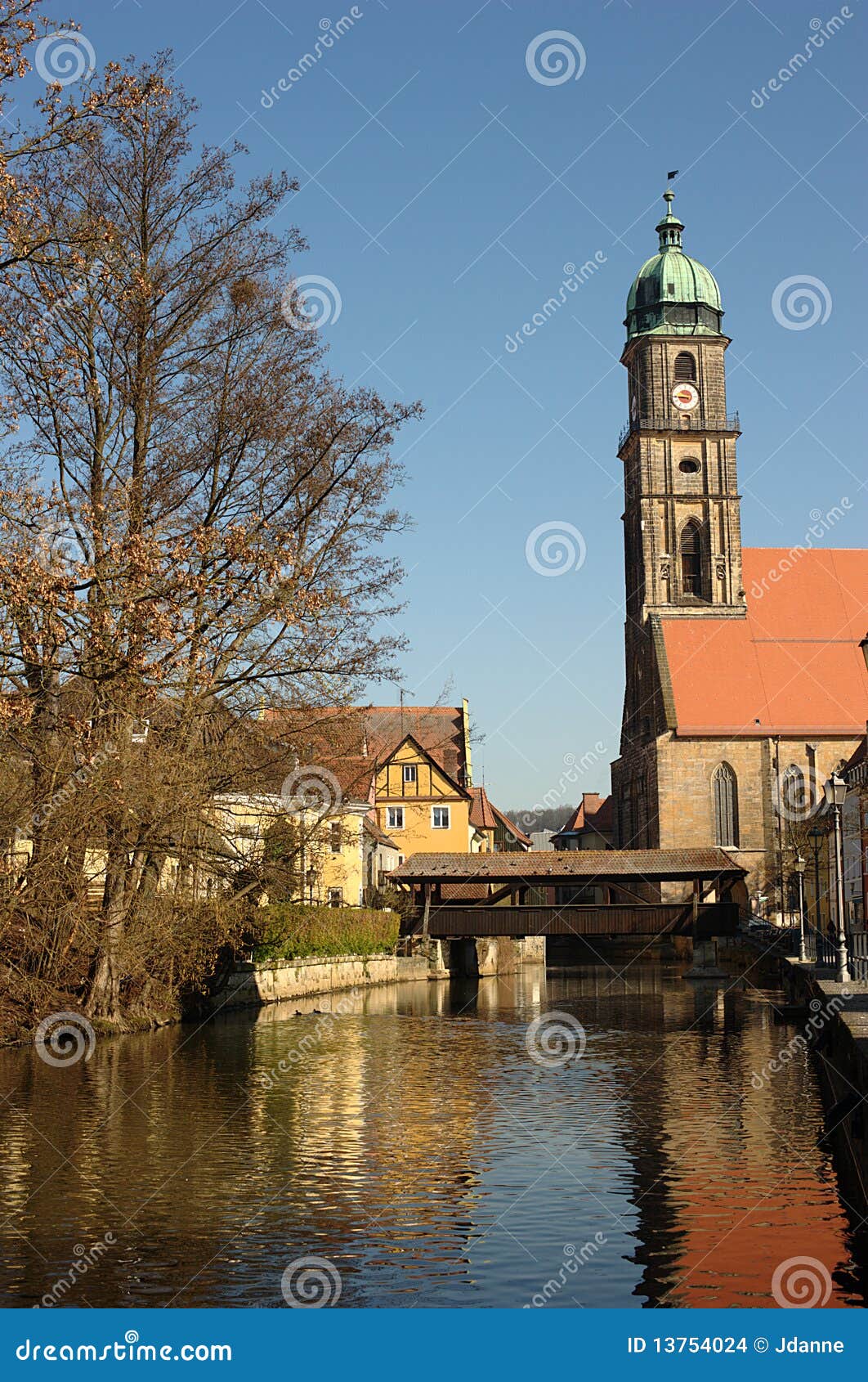 Amberg, Martinskirche (Martins Church) Stock Photo - Image of ...