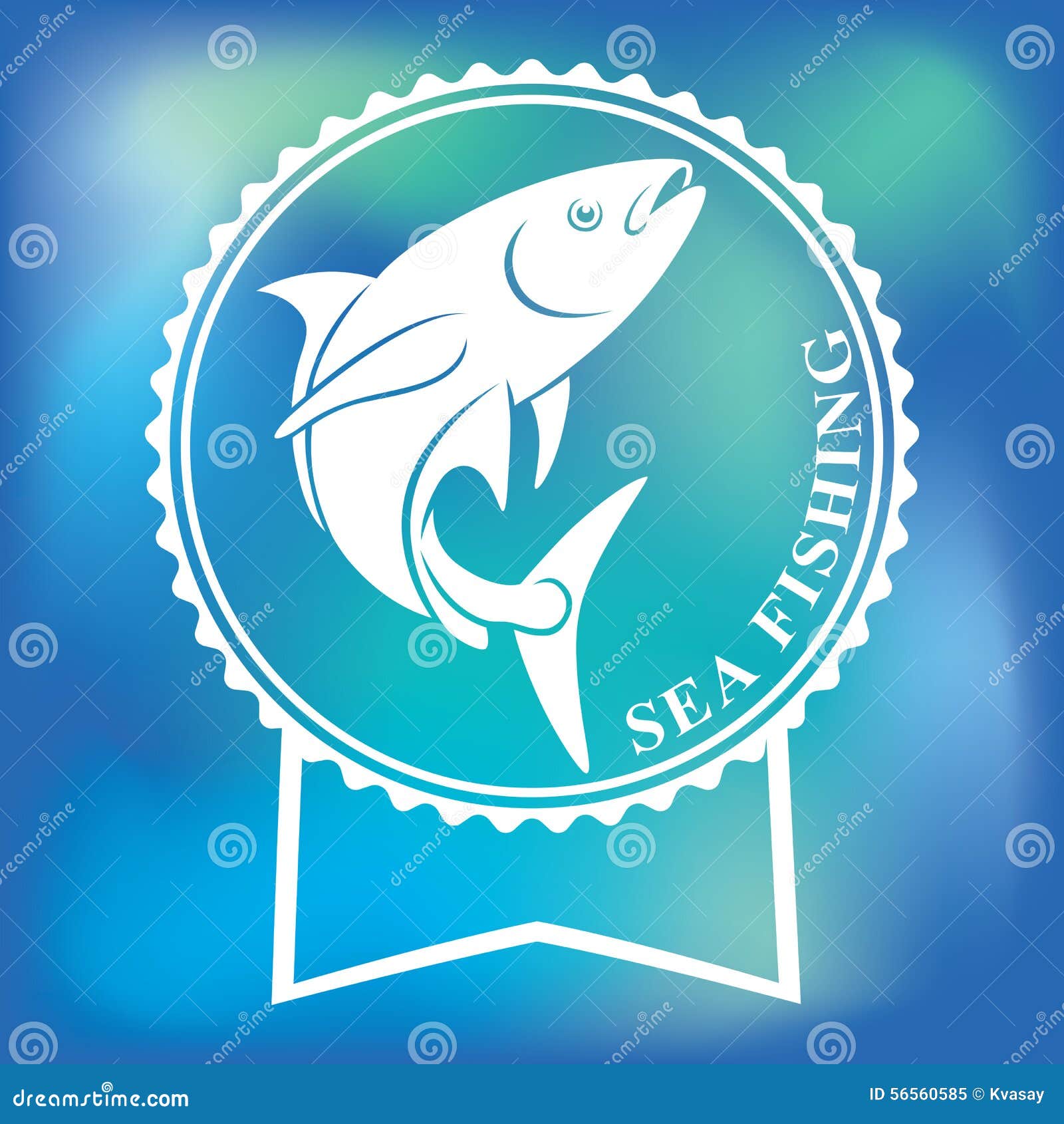 Amberjack Fish Icon Of 3 Types Color, Black And White, Outline ...