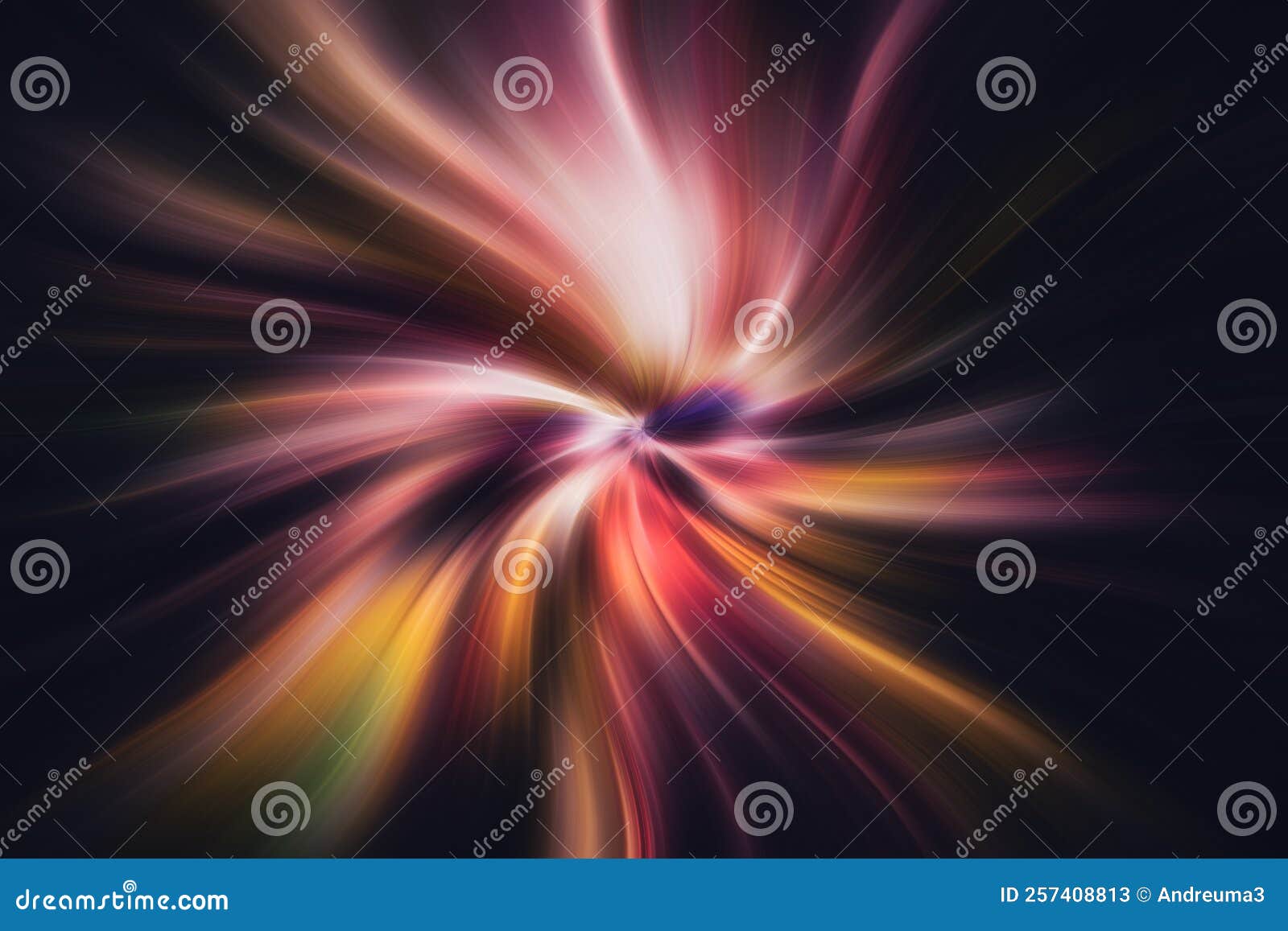 Abstract Background with Multicolored Swirl Rays Stock Illustration ...