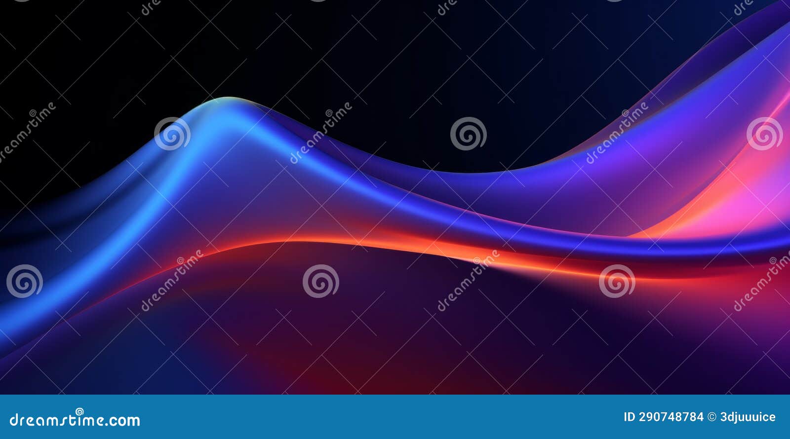 Ambient Lighting Creative Abstract Wavy Texture. Stock Illustration ...