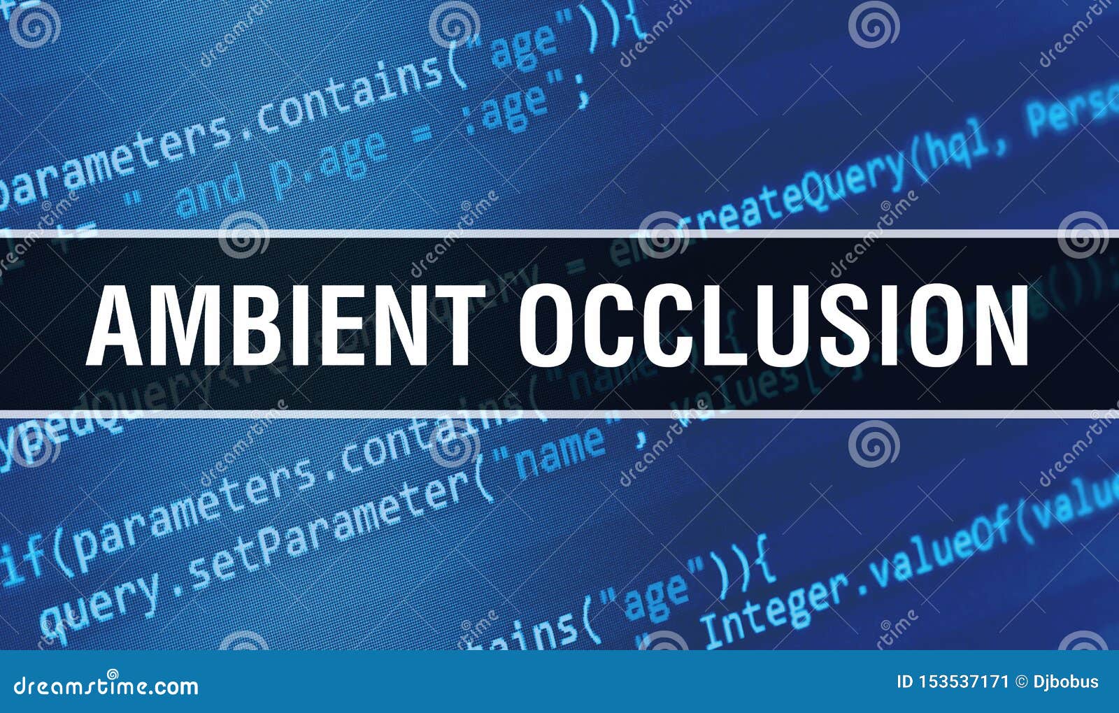 Ambient Occlusion Concept with Random Parts of Program Code. Ambient Occlusion with Programming ...