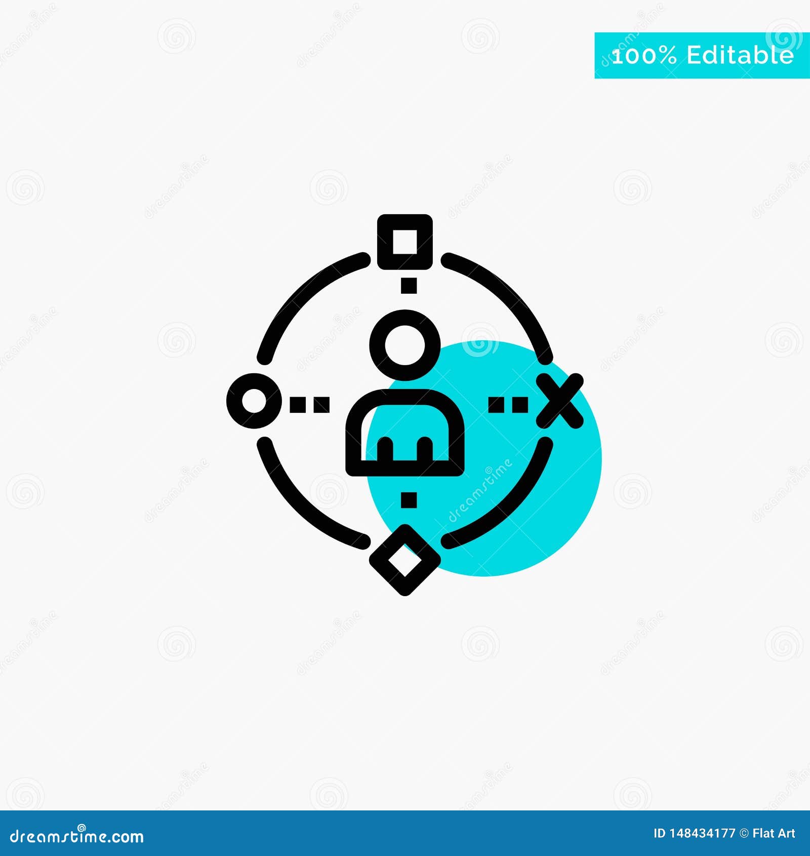 Ambient, User, Technology, Experience Turquoise Highlight Circle Point ...