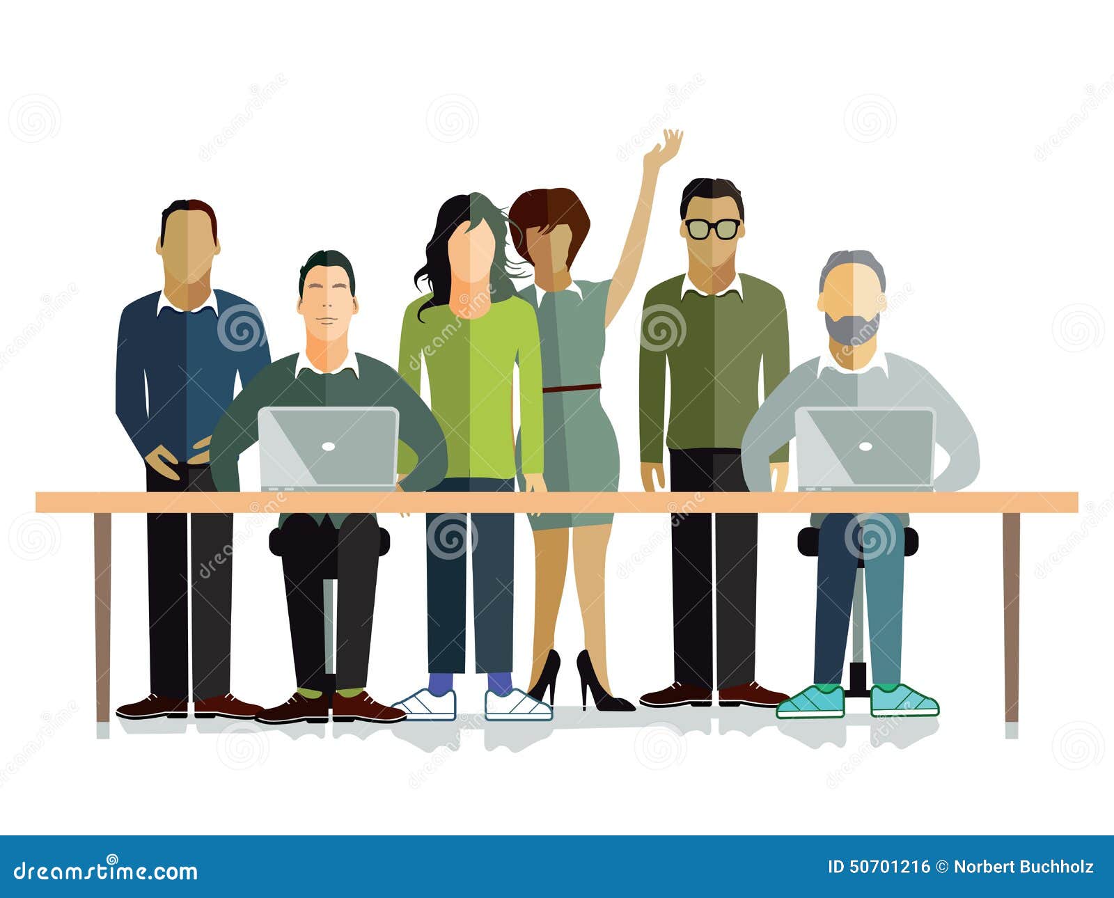 Ambiente de trabajo ilustración del vector. Ilustración de negocios ...