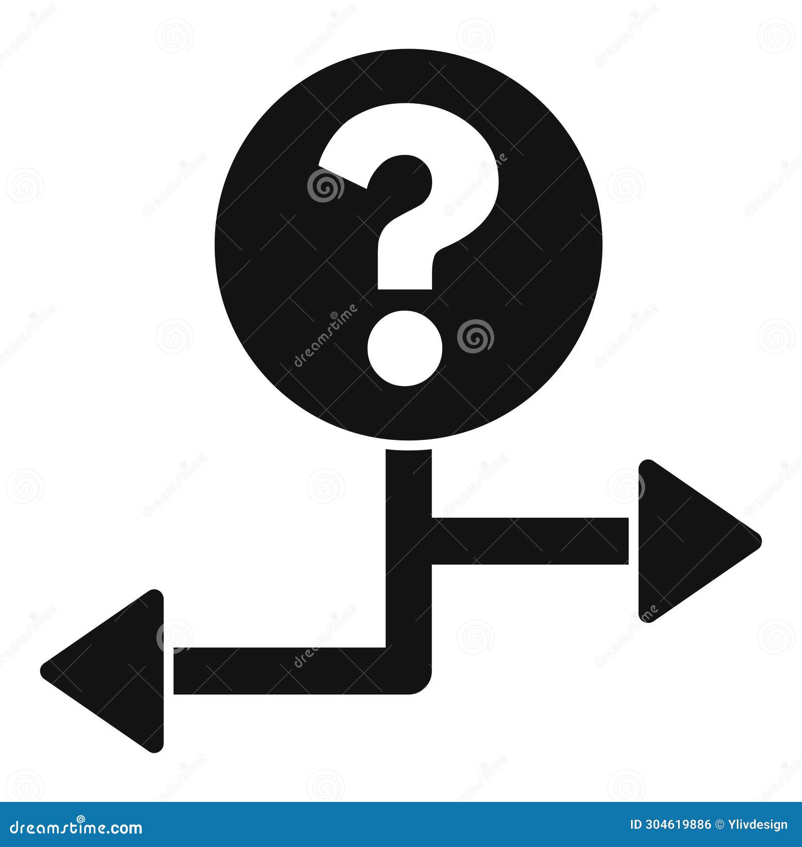Ambiguity Analysis Icon Simple Vector. Data Confused Stock Illustration ...