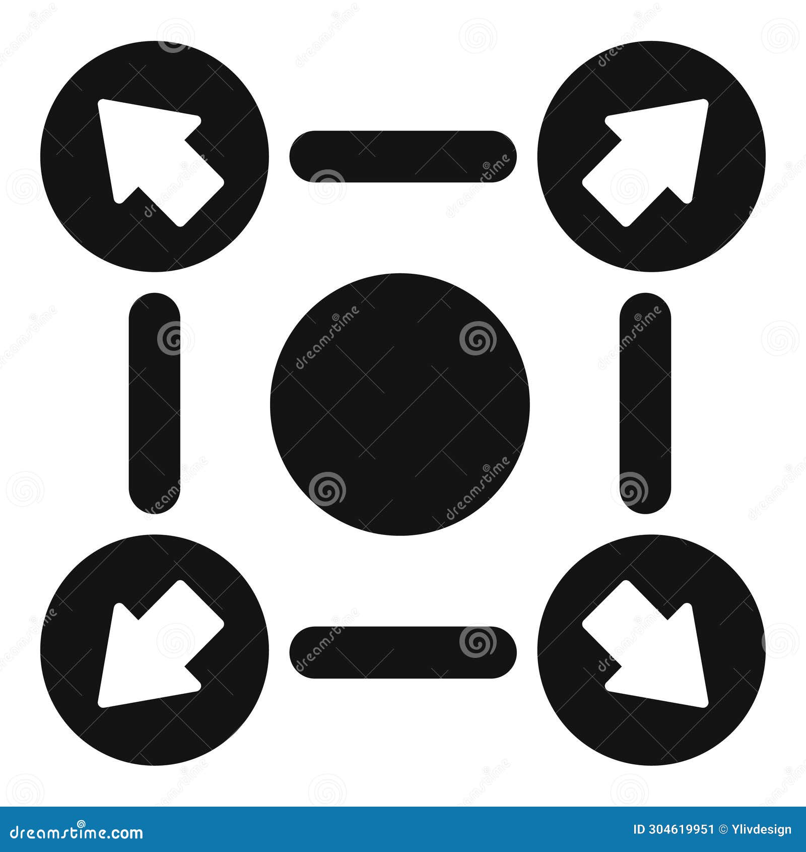 Ambiguity Square Icon Simple Vector. Business Choice Stock Illustration ...