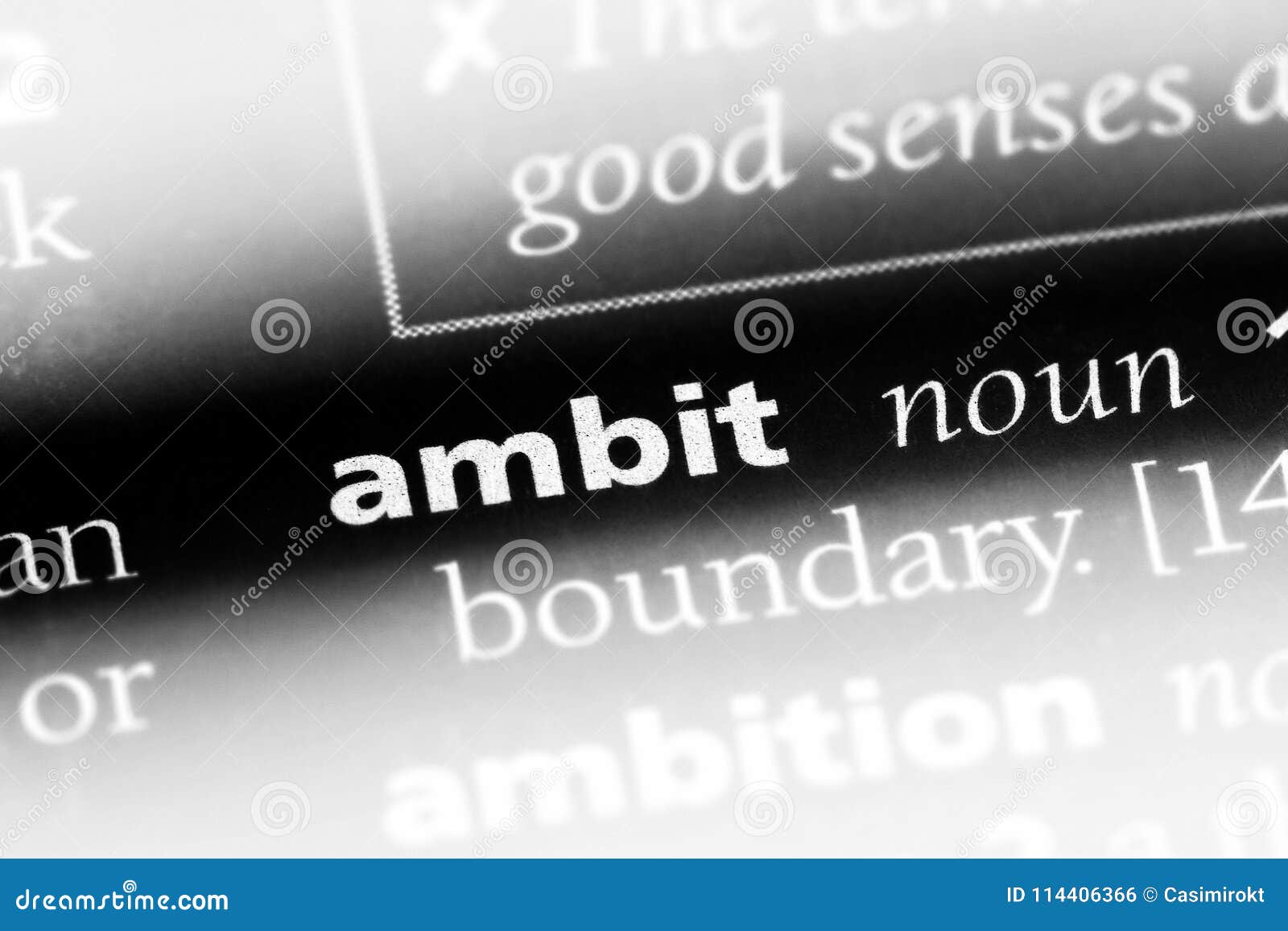 Ambit stock photo. Image of concept, ambit, definition - 114406366