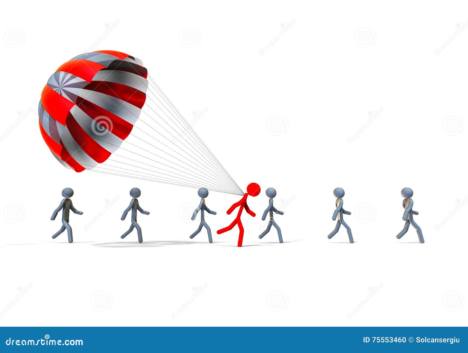 Ambition Men Moving Forward Stock Illustration - Illustration of hope ...