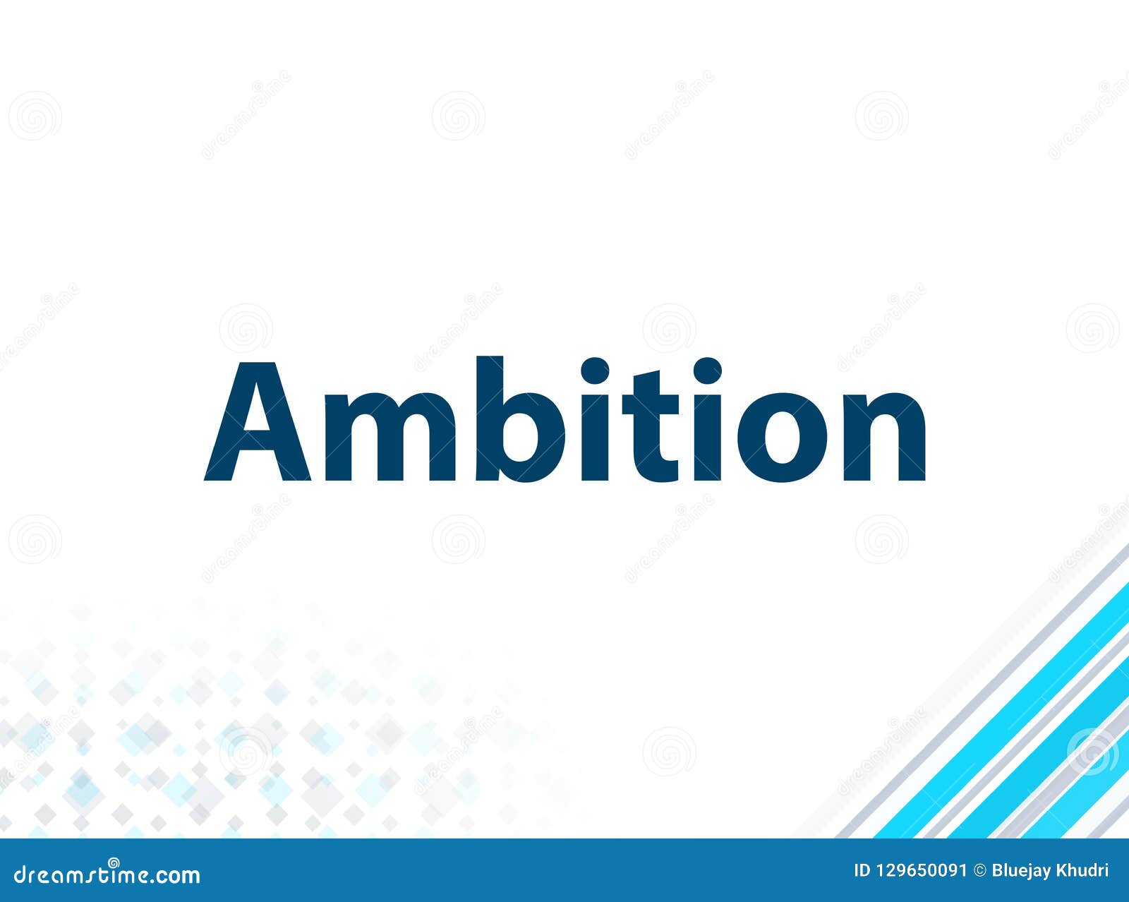 Ambition Modern Flat Design Blue Abstract Background Stock Illustration ...