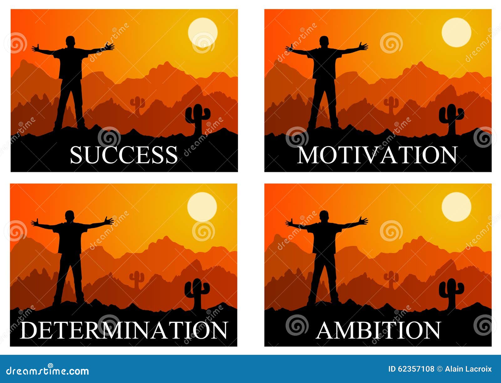 Ambition Motivation Success Stock Illustration - Illustration of ...