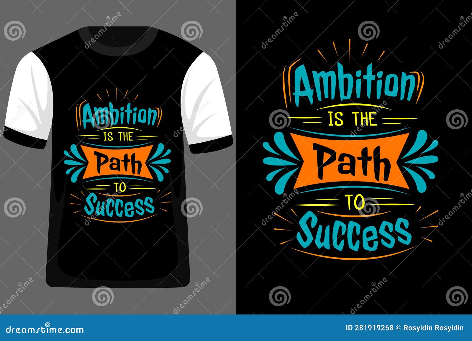 Ambition is the Path To Success Typography T Shirt Design Stock Vector ...