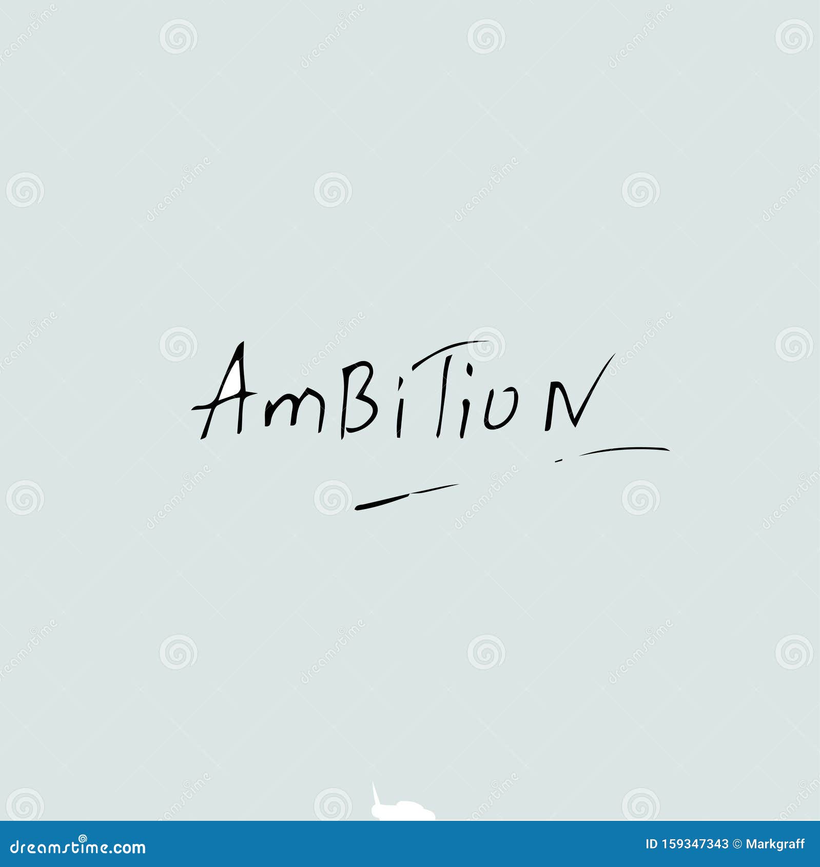 Ambition - quote text stock illustration. Illustration of quotation ...