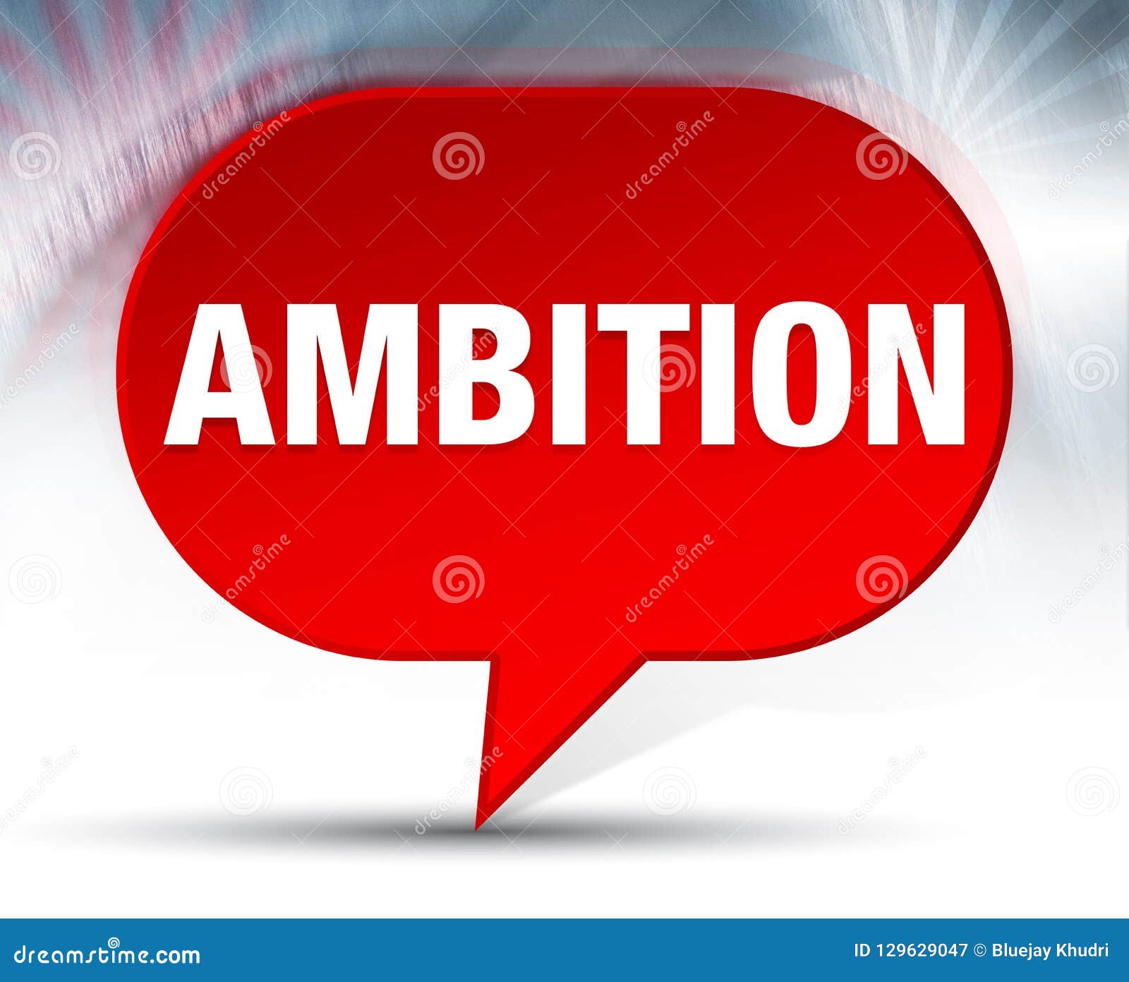 Ambition Red Bubble Background Stock Illustration - Illustration of ...