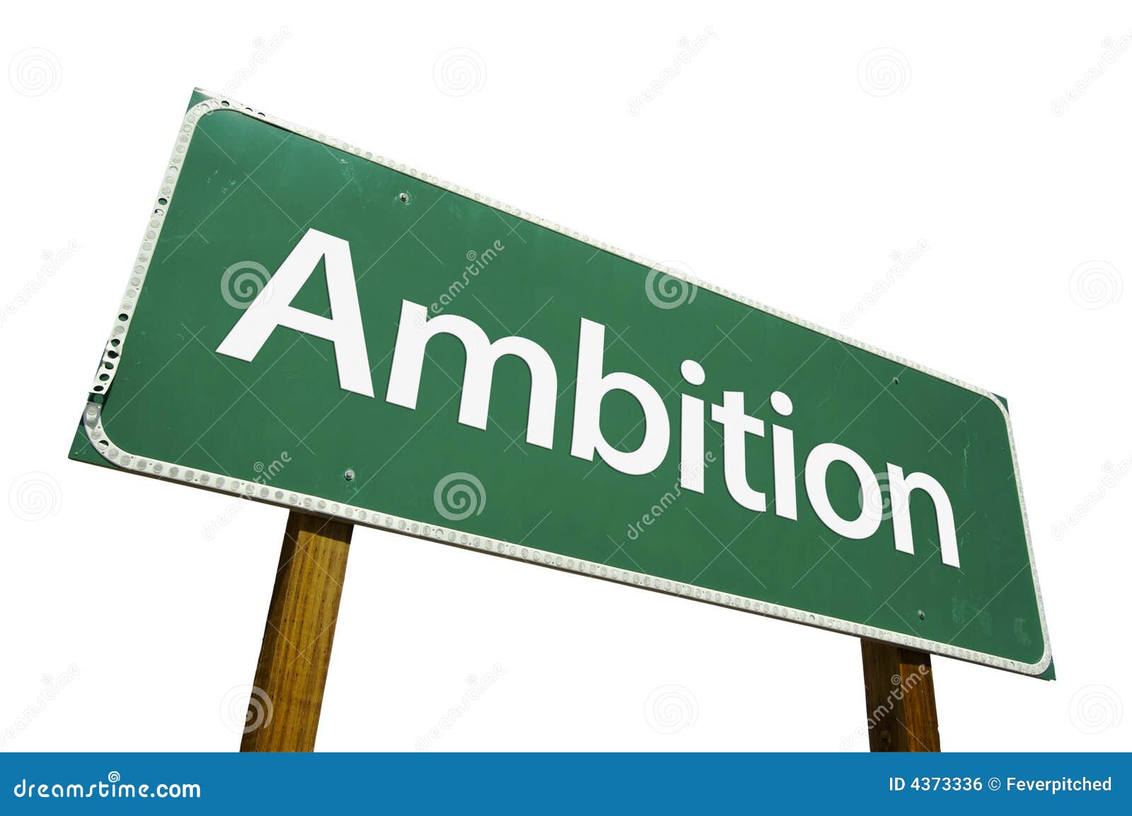 Ambition Road Sign Royalty Free Stock Image - Image: 4373336