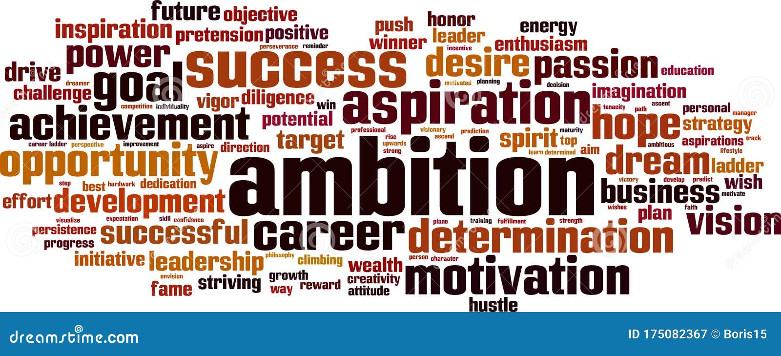 Ambition Word License Plate Attitude Motivation Inspiration Stock ...