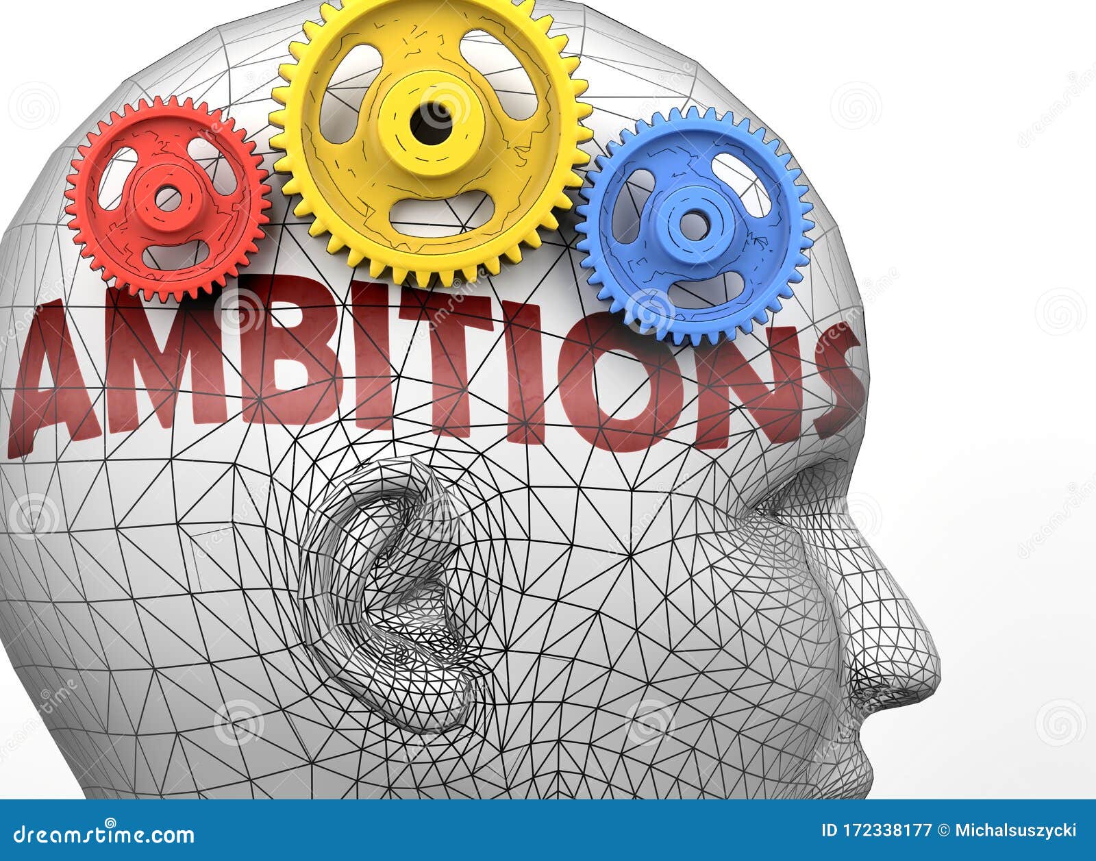 Ambitions Inside Human Mind - Pictured As Word Ambitions Inside A Head ...