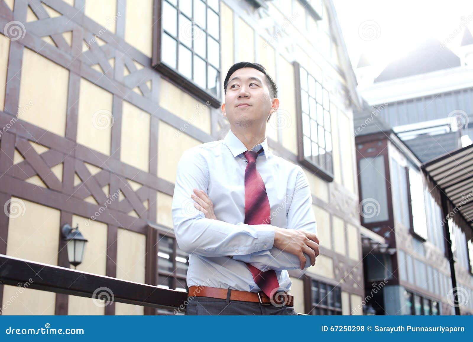 Ambitious Asian Business Person Standing Stock Photo - Image of ...