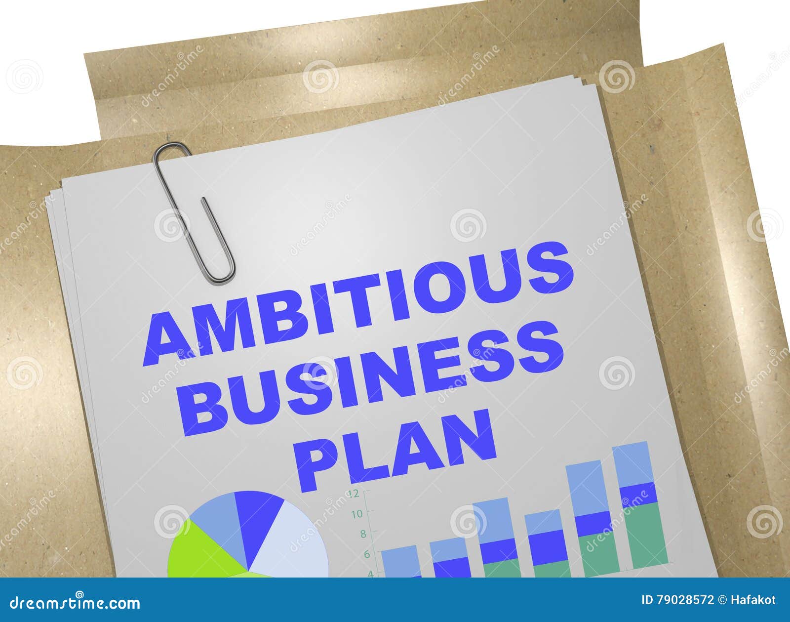 Ambitious Business Plan Concept Stock Illustration - Illustration of ...