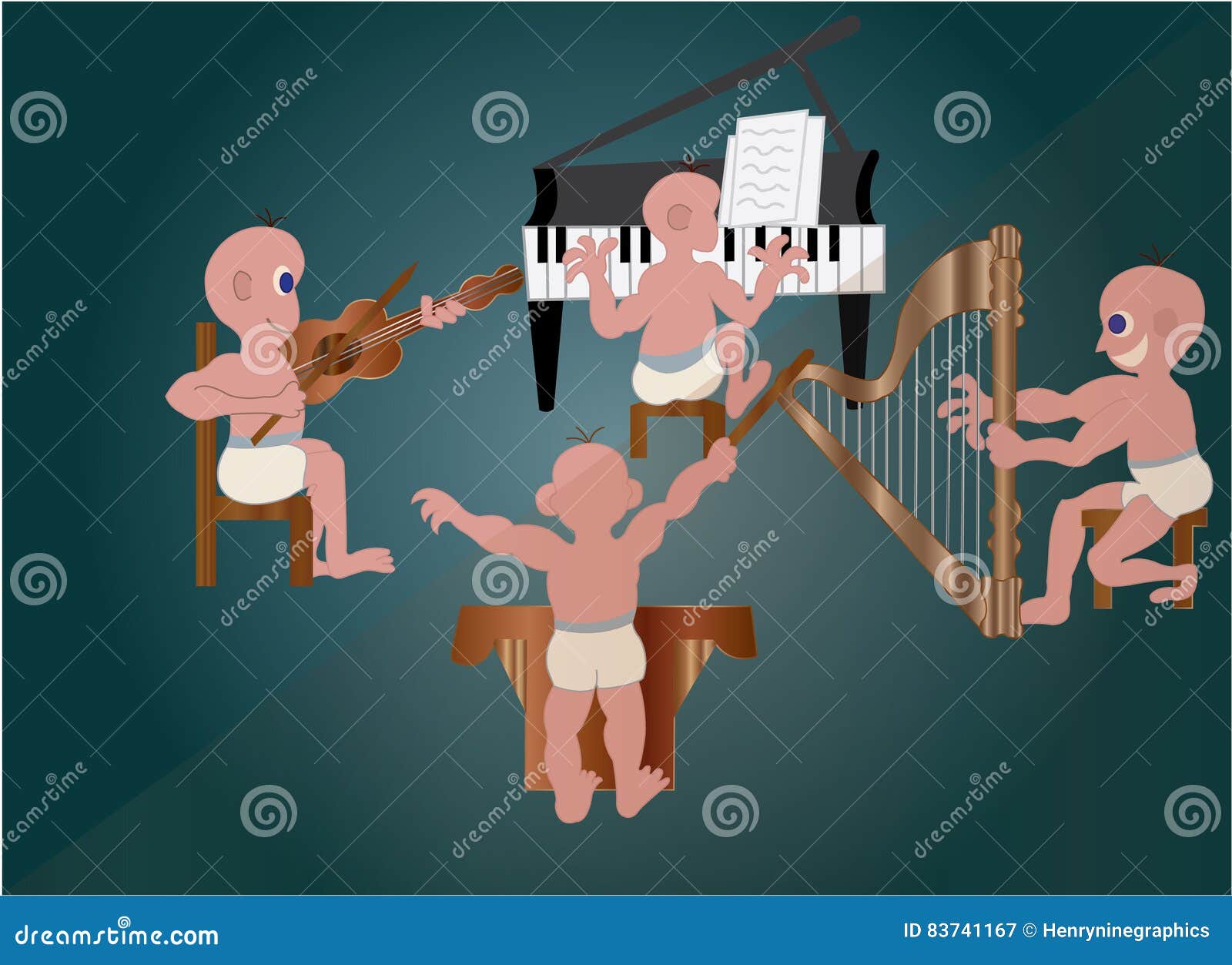 Ambitious kids-6 stock vector. Illustration of players - 83741167