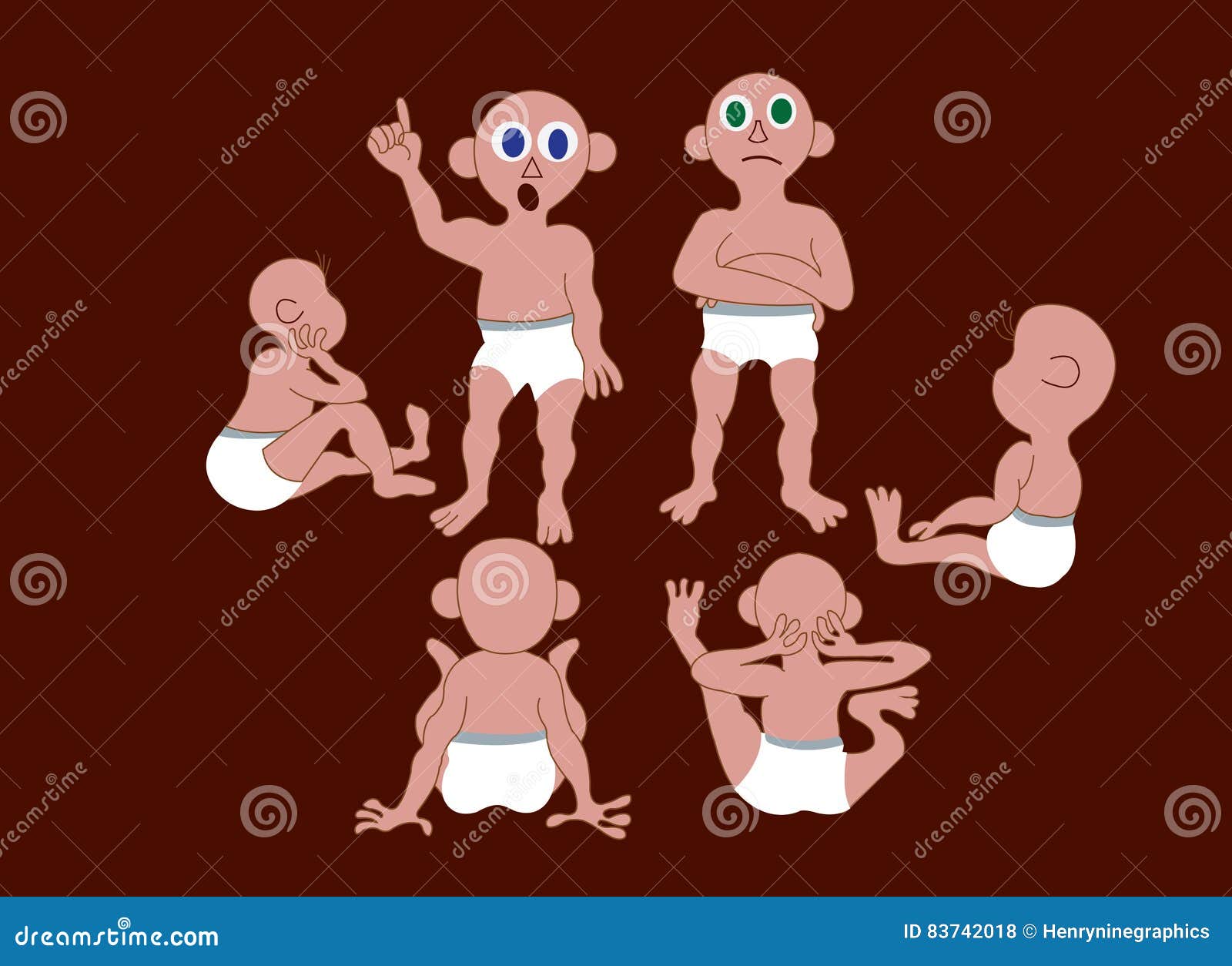 Ambitious kids-3 stock vector. Illustration of kids3 - 83742018
