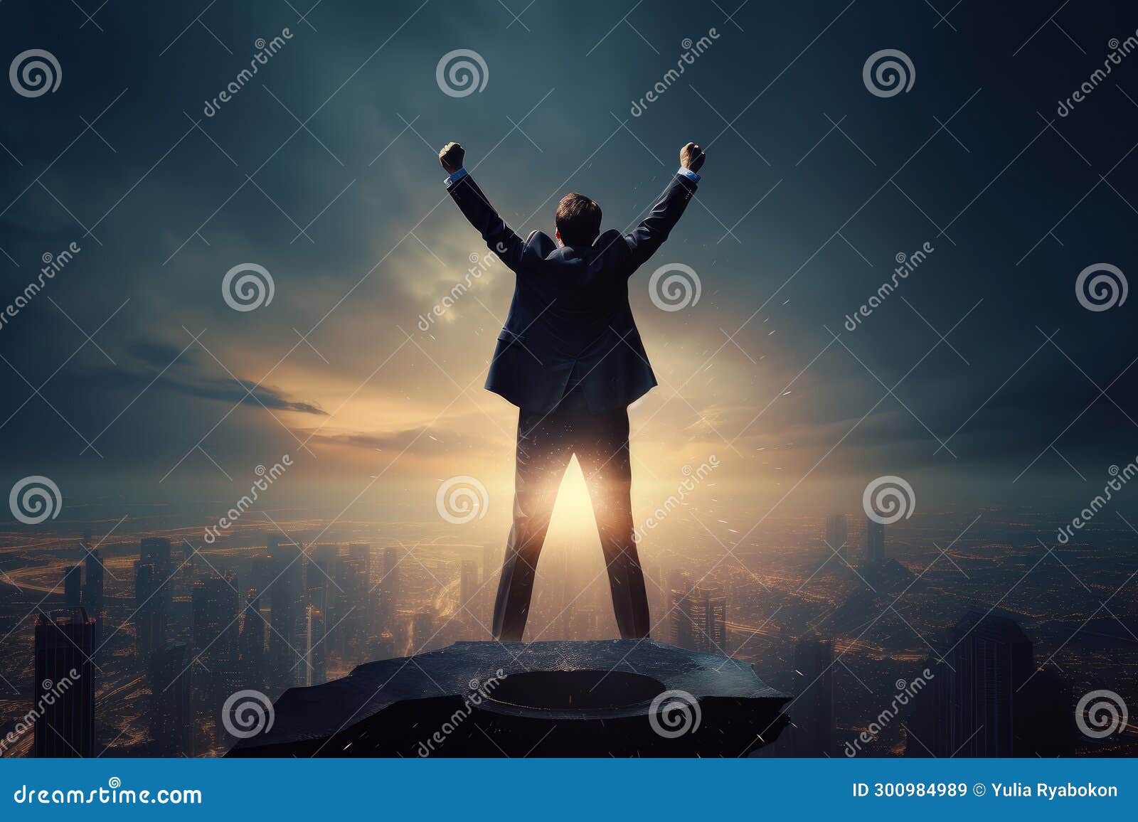 Ambitious Man Achieve Success. Generate Ai Stock Illustration ... Ambitious Man Achieve Success. Generate Ai Stock Illustration ...