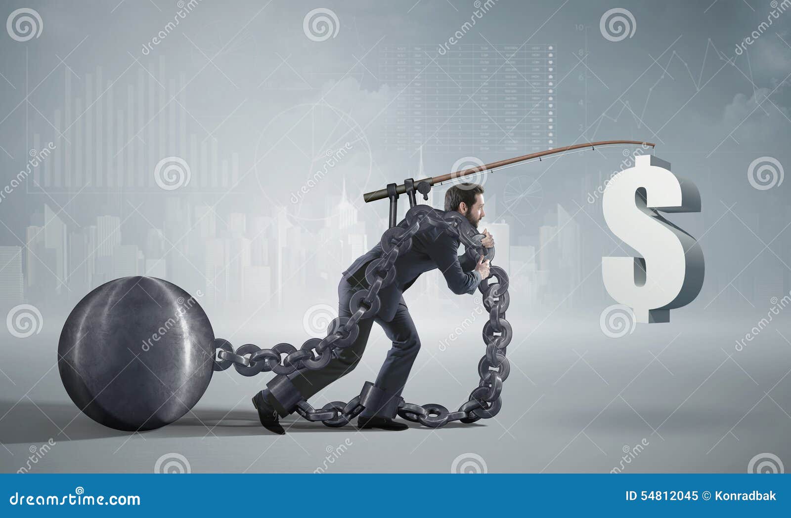 Ambitious Man Running an Own Business Stock Image - Image of abstract ...