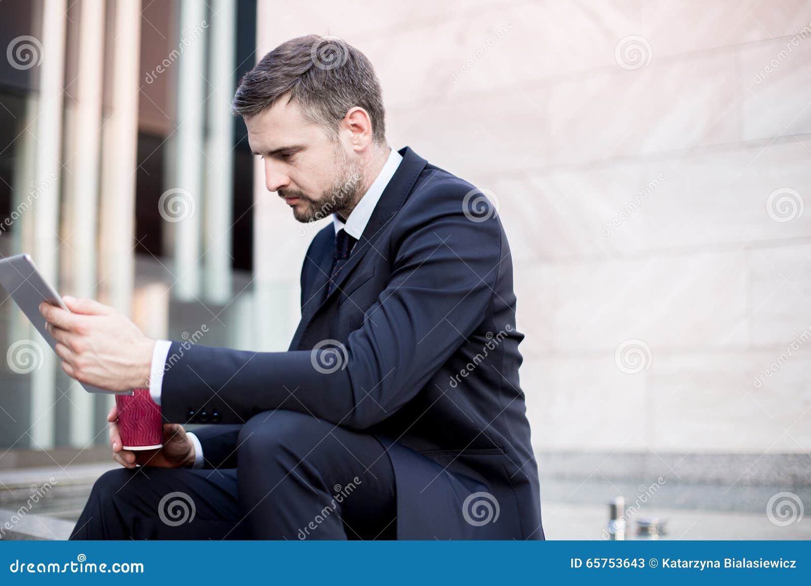 Ambitious office worker stock image. Image of outdoor - 65753643