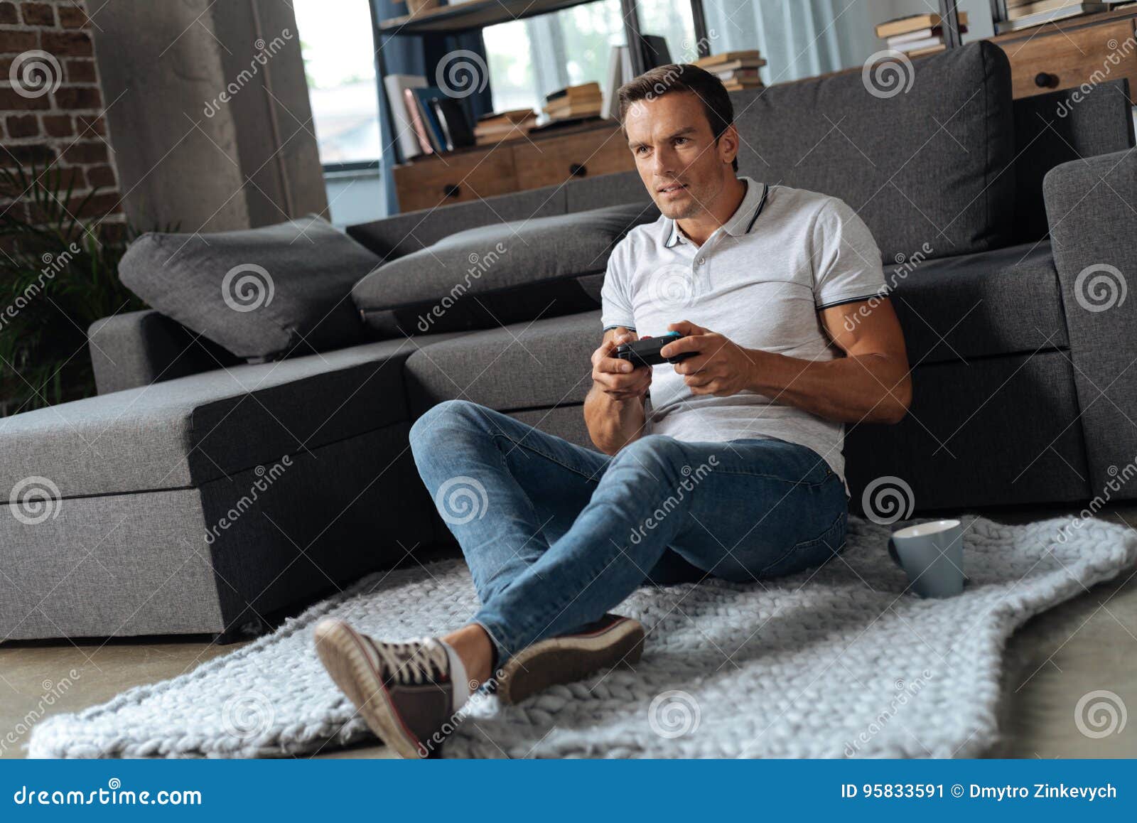 Ambitious Persistent Man Determined Winning Stock Image - Image of ...