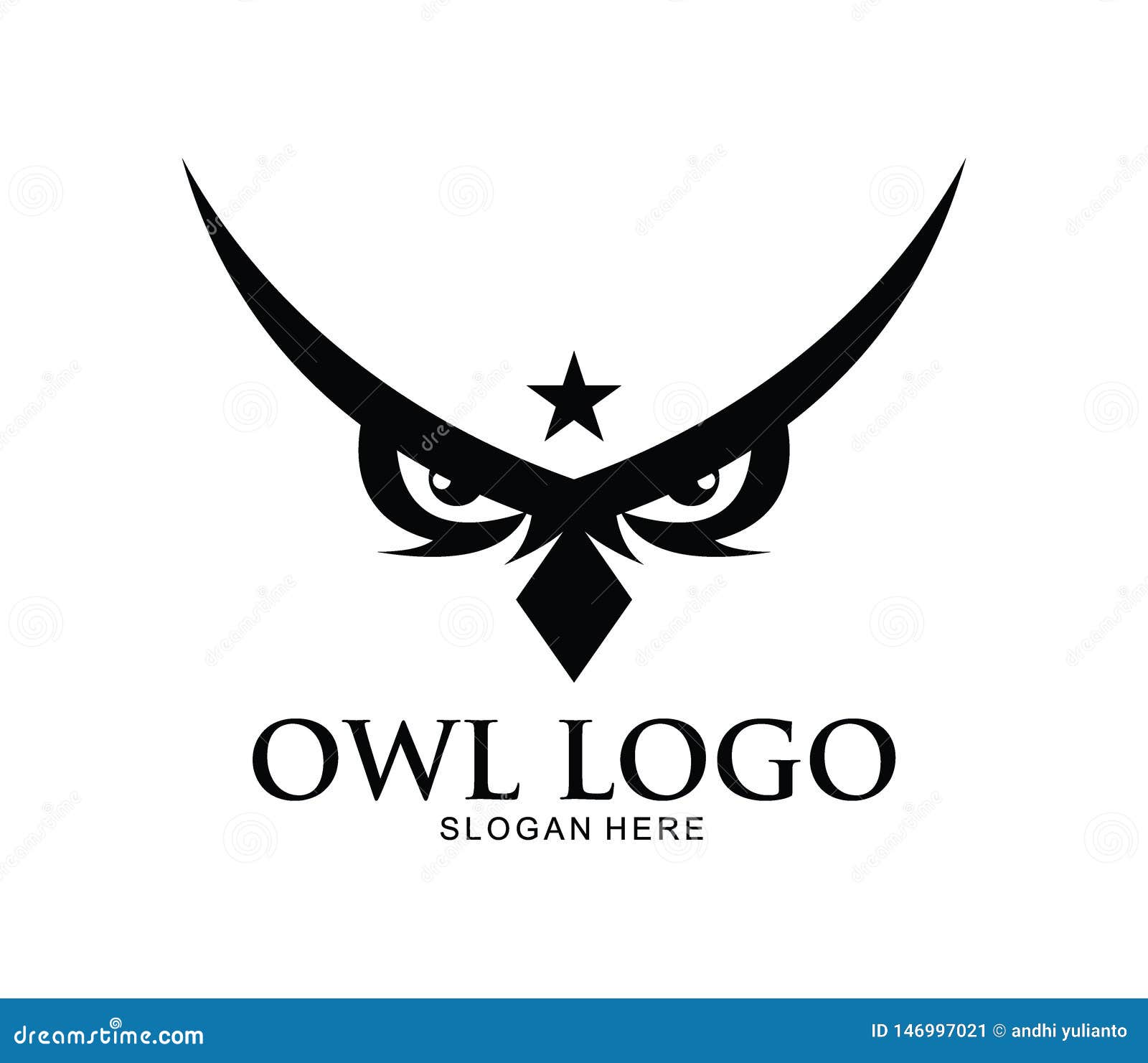 Ambitious Sharp Vision Eyes Owl Bird Vector Logo Design Stock ...