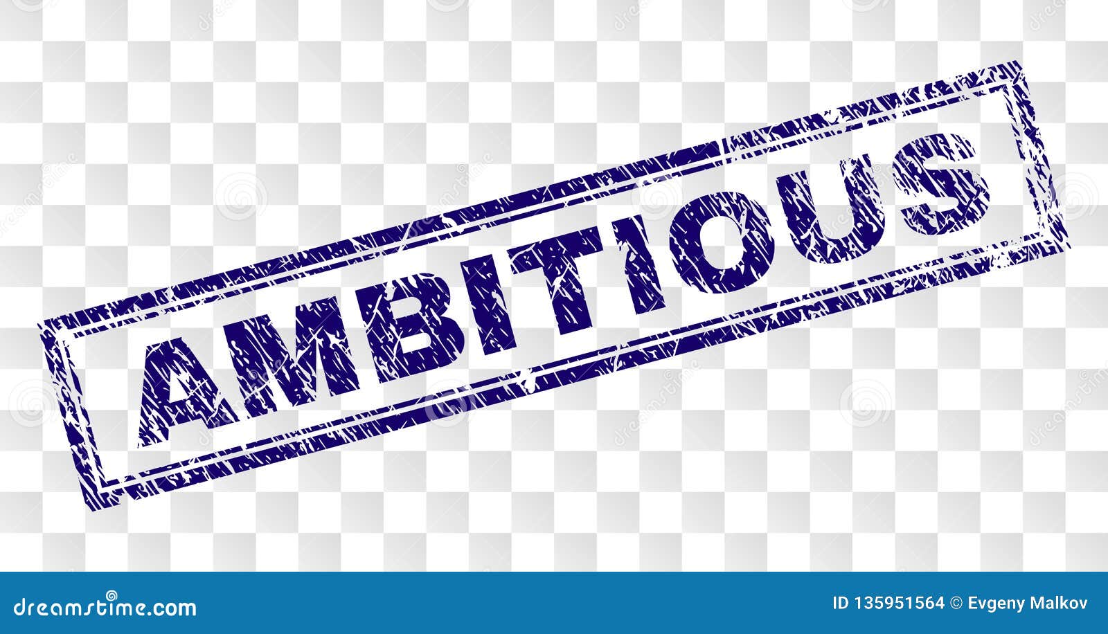 Scratched AMBITIOUS Rectangle Stamp Stock Vector - Illustration of aged ...