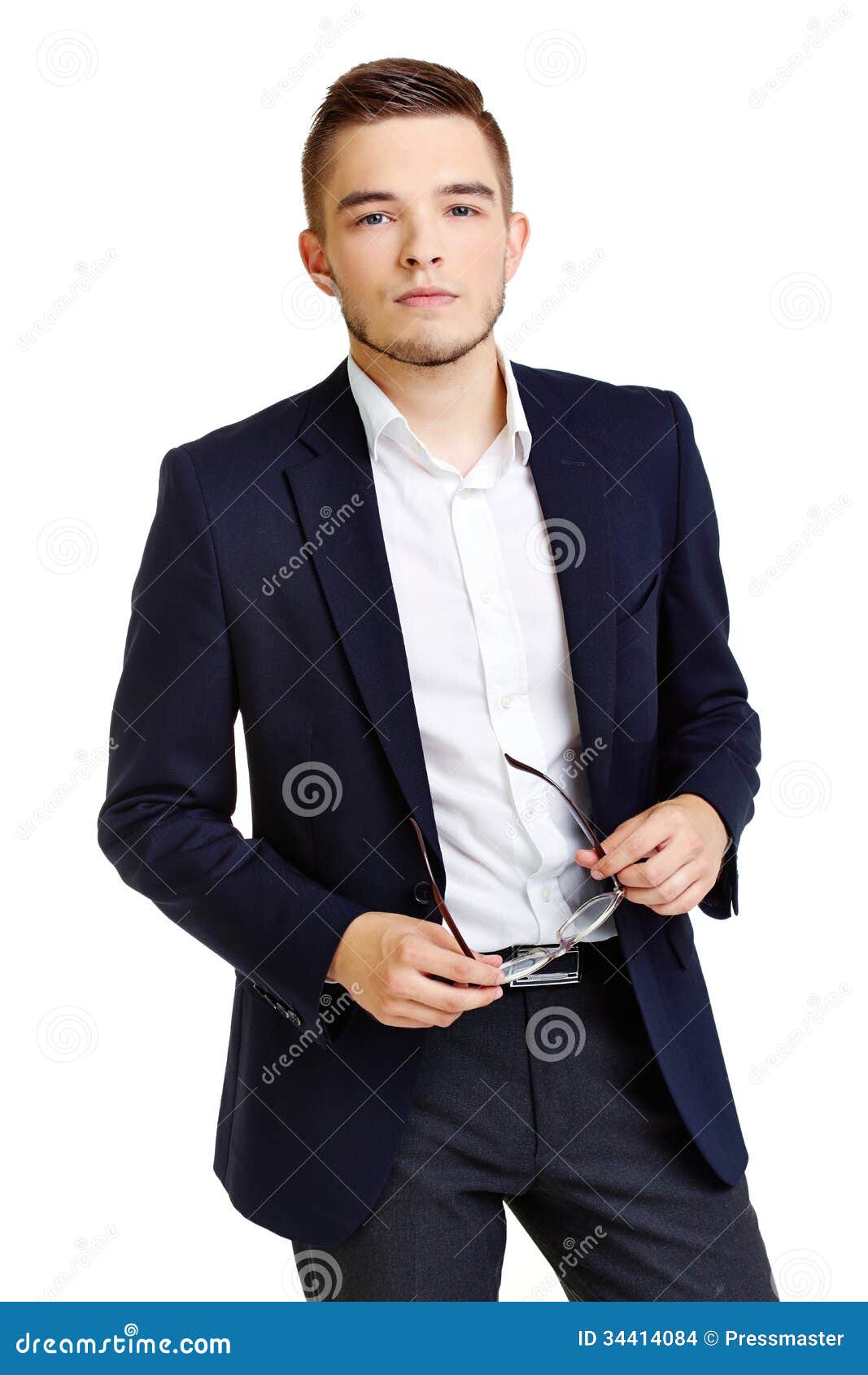 Ambitious young man stock photo. Image of attractive - 34414084