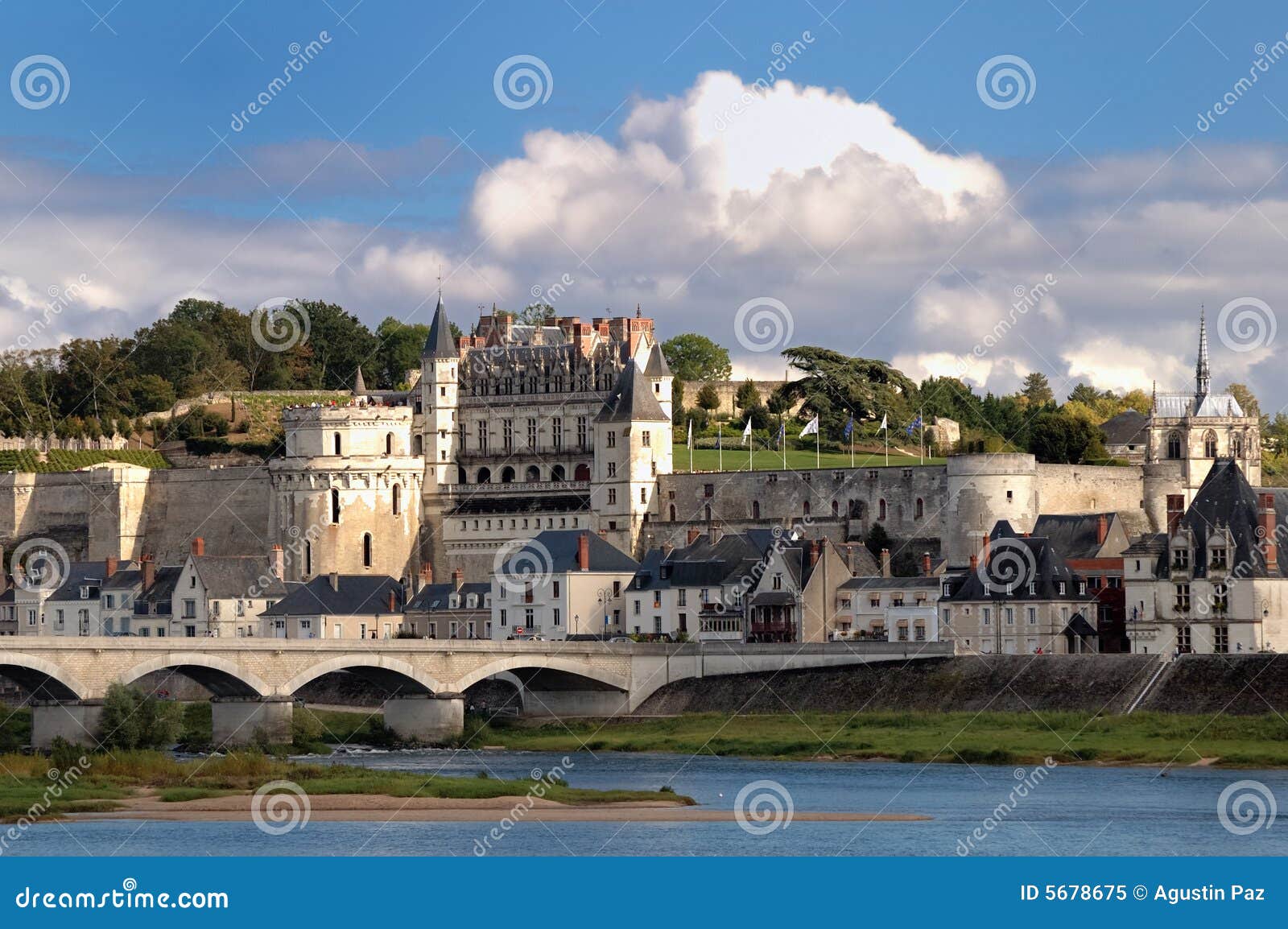 Amboise stock image. Image of landscape, river, scene - 5678675