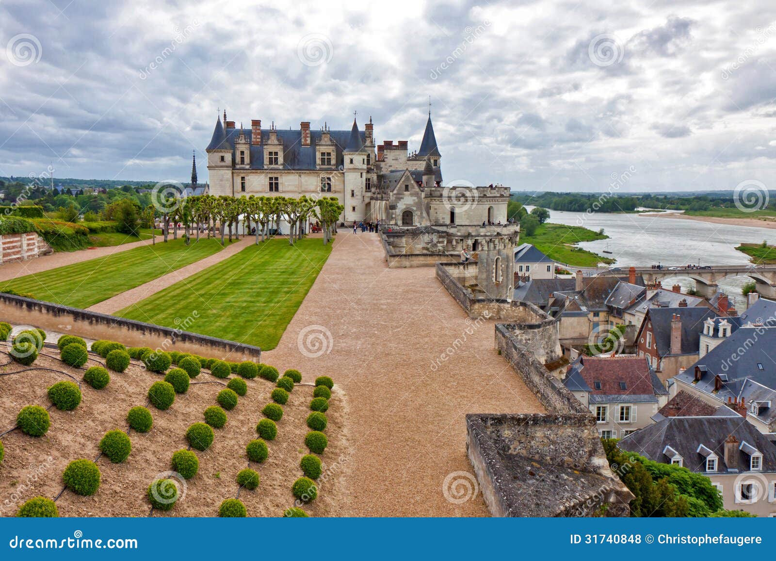 The Gardens Of Amboise Castle Royalty-Free Stock Image | CartoonDealer ...