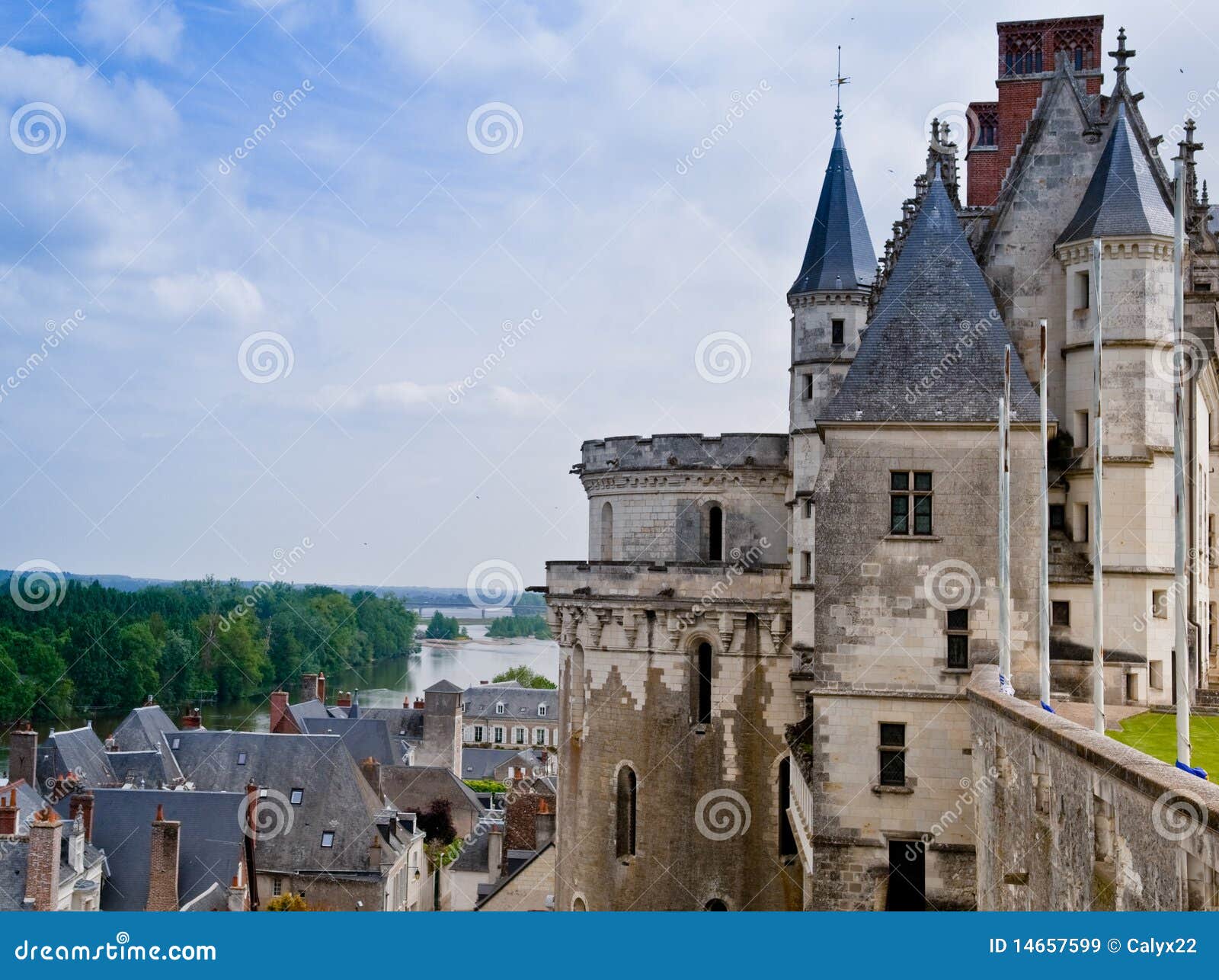 Amboise Castle and the Loire Valley Stock Image - Image of dreamy ...
