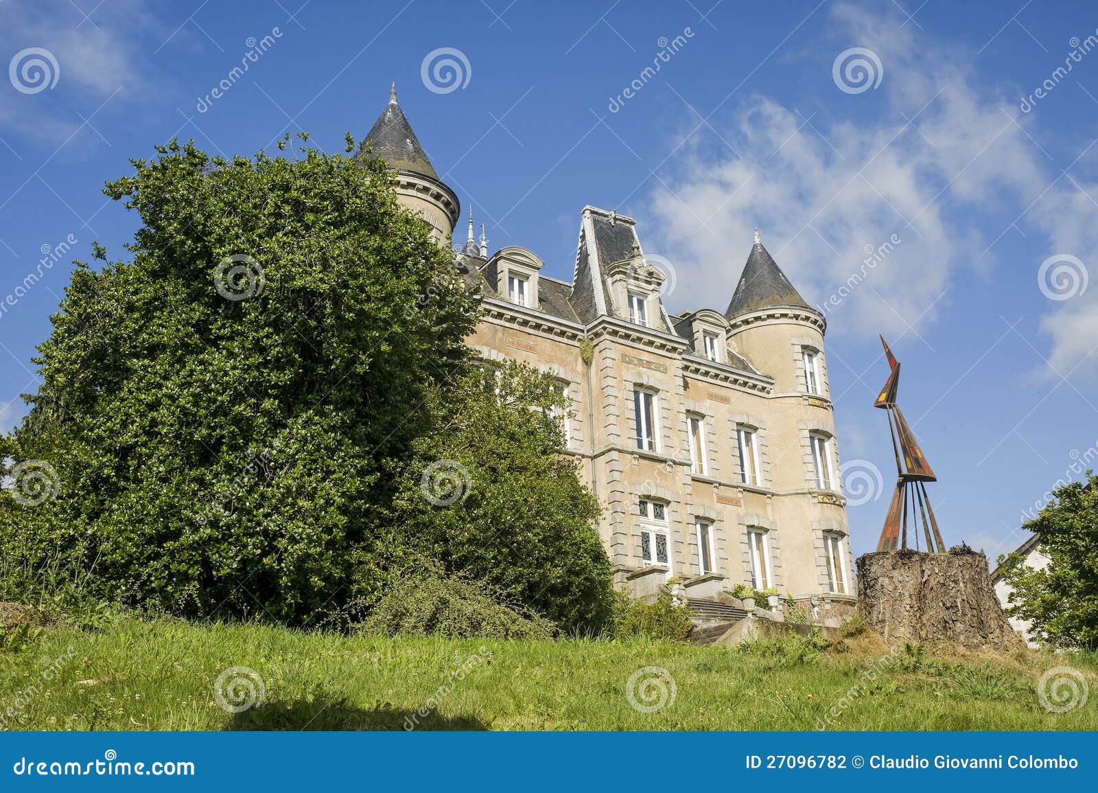 Ambrieres - Castle stock photo. Image of green, ancient - 27096782