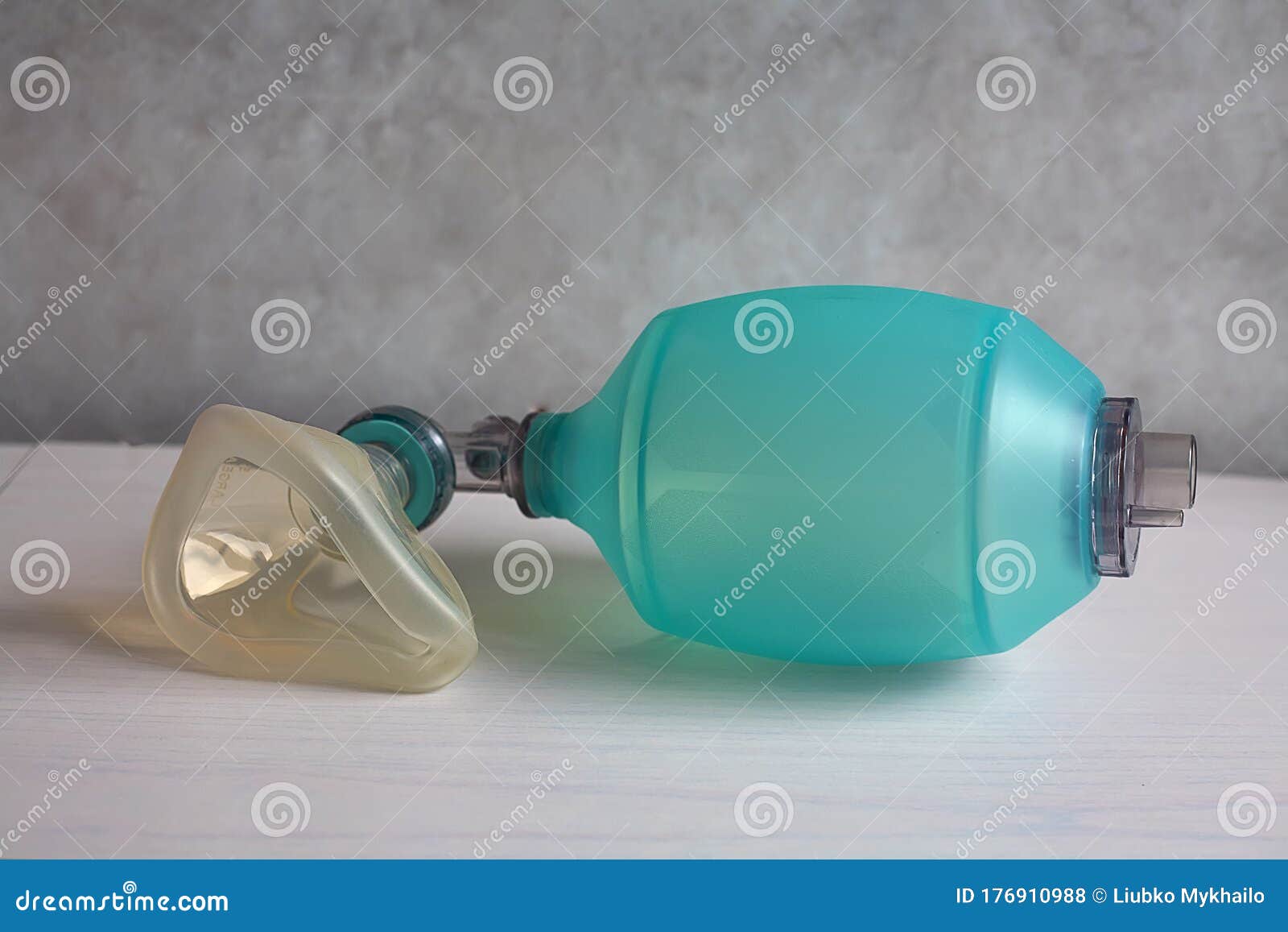 An Ambu Bag is on a White Table Stock Photo - Image of ambu, patient ...