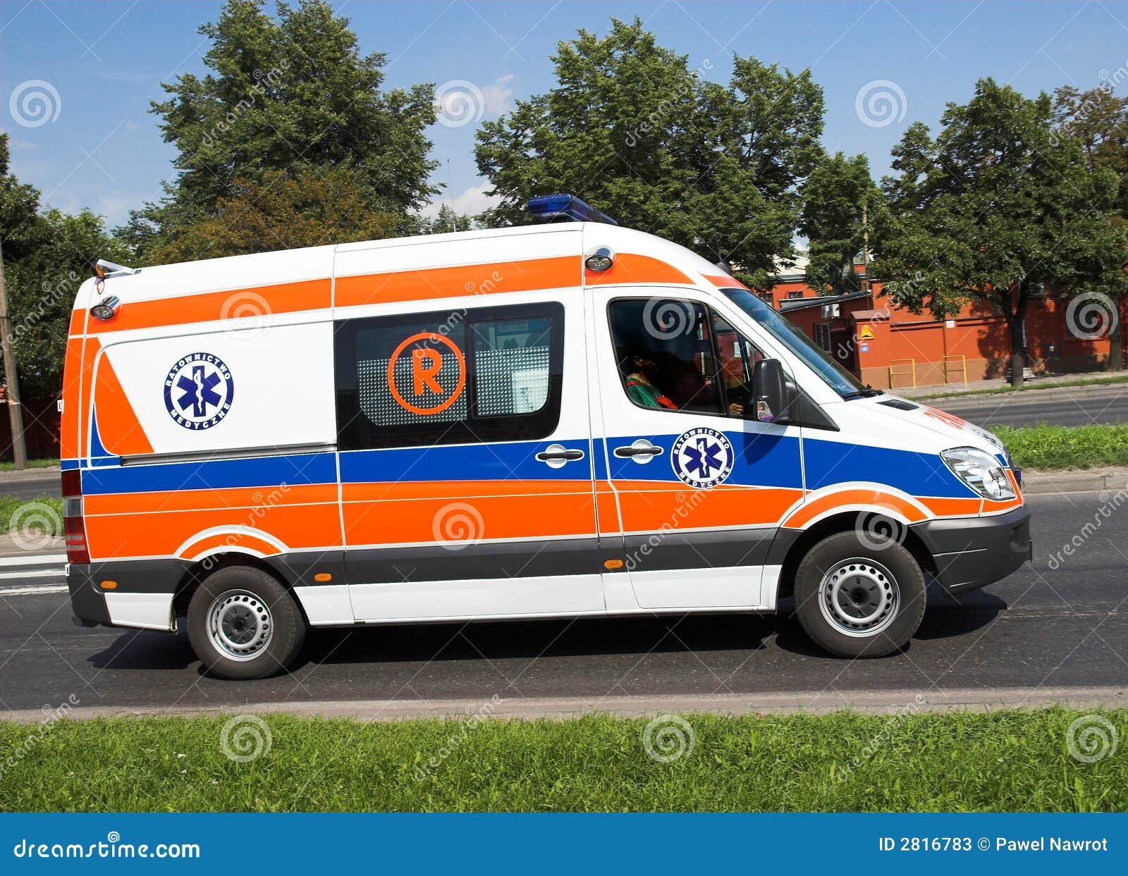 Ambulance in action stock image. Image of blue, chair - 2816783
