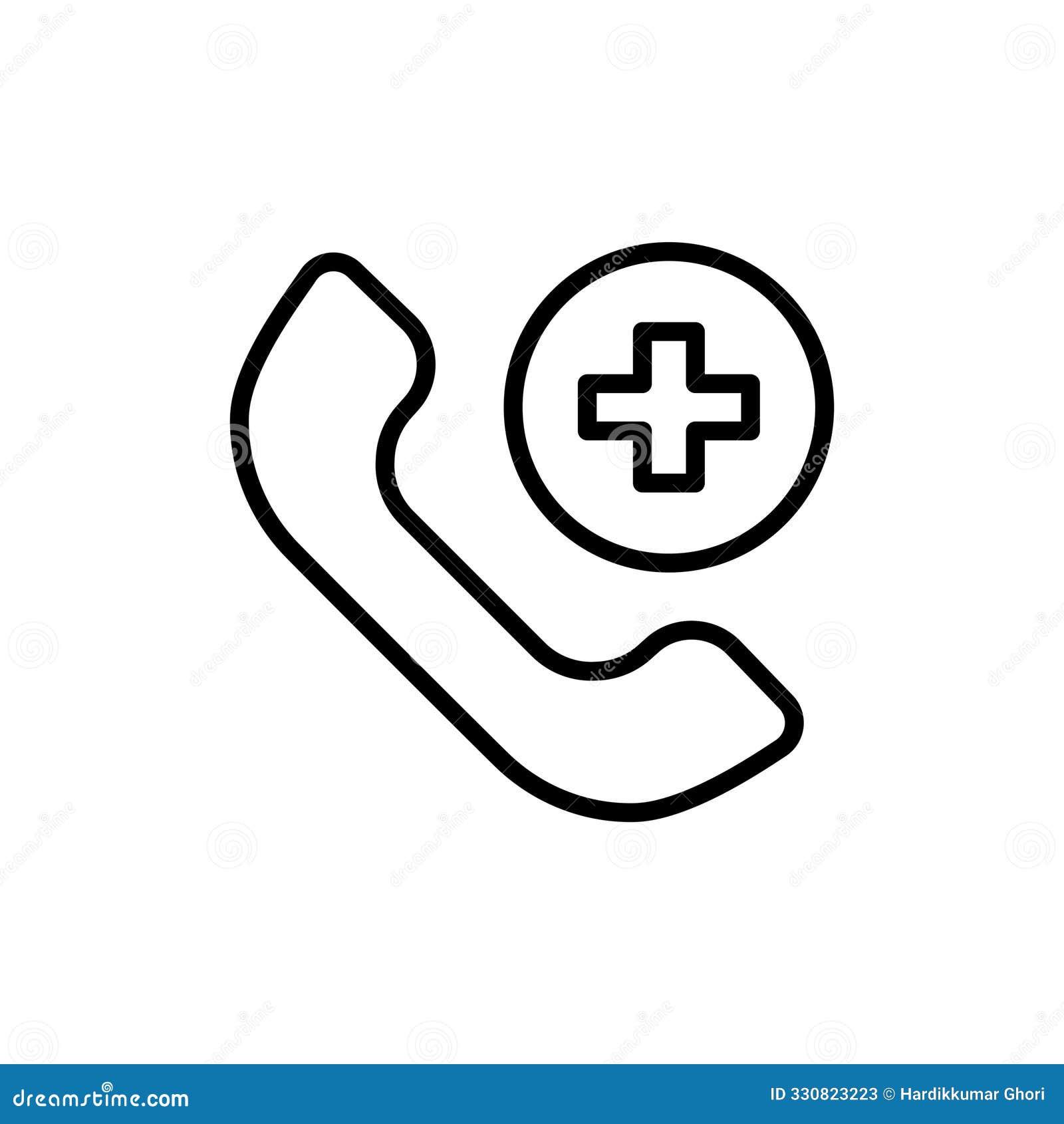 Ambulance call icon stock illustration. Illustration of logo - 330823223