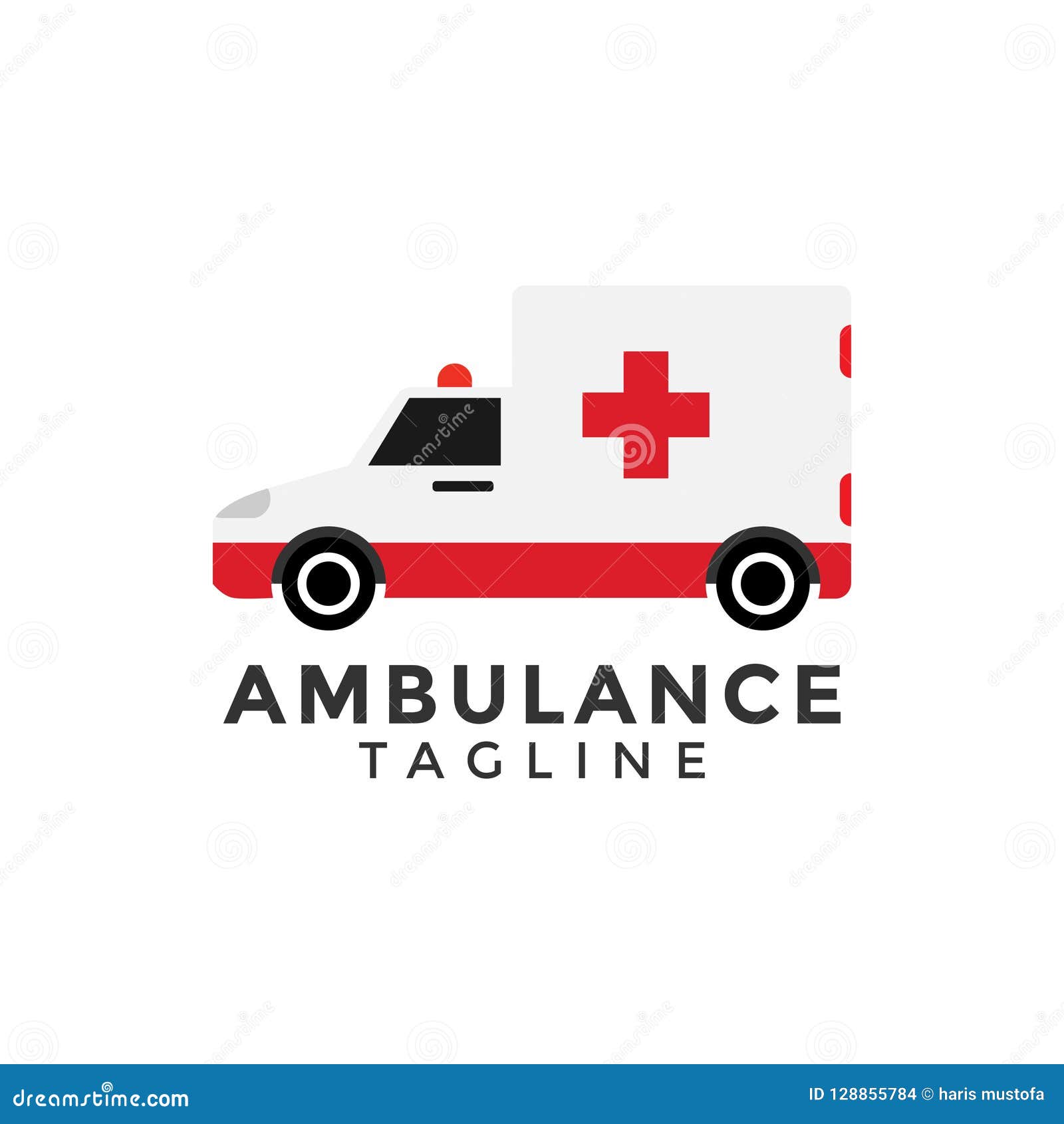 Ambulance Car Graphic Design Element Vector Illustration Editorial ...