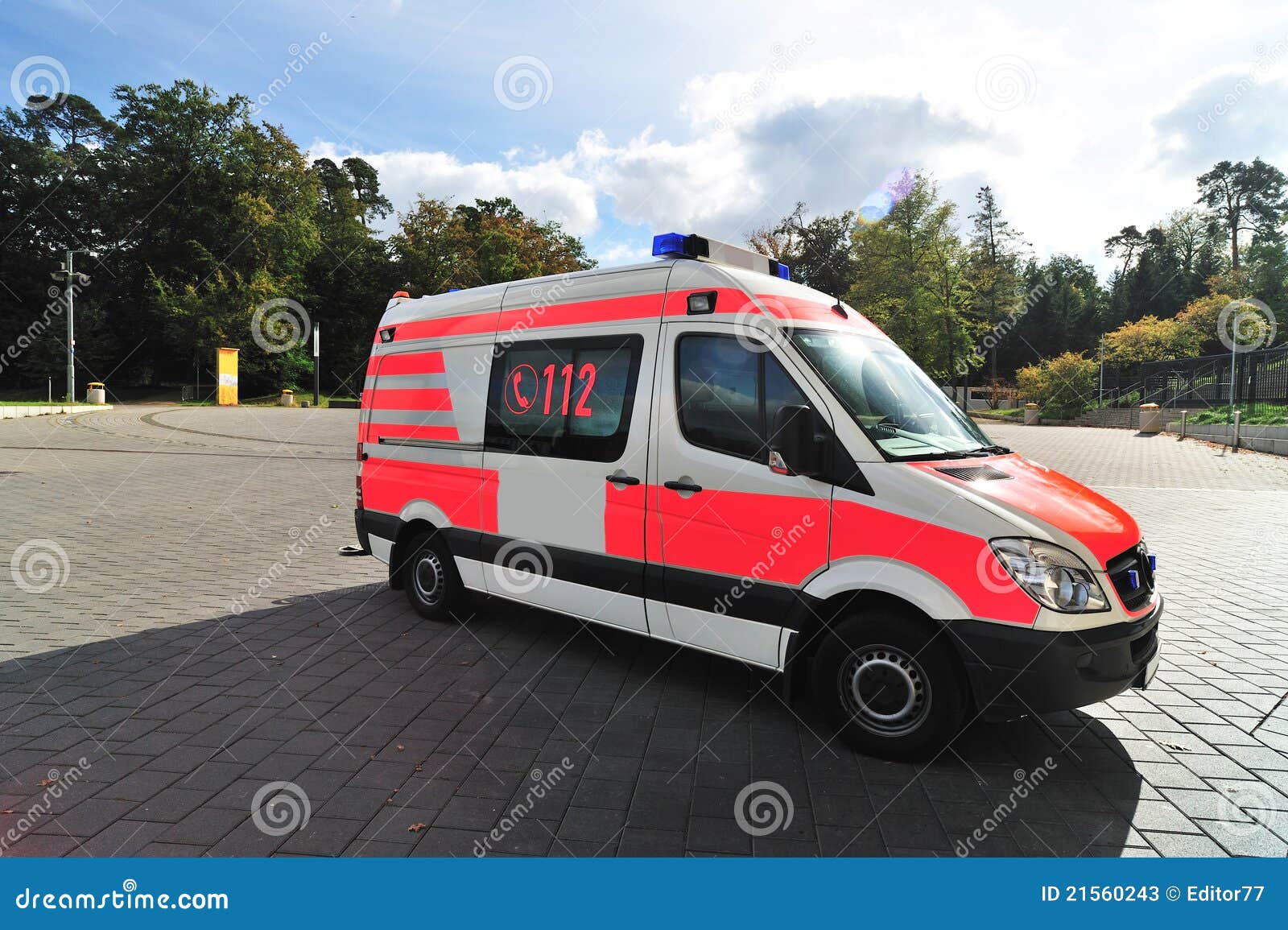 Mercedes Ambulance Car Rescue Stock Image - Image of ambulance, urgent ...