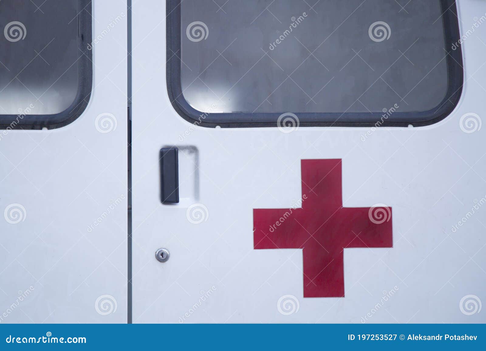 Ambulance Car.White Ambulance, Rear View Editorial Photography - Image ...