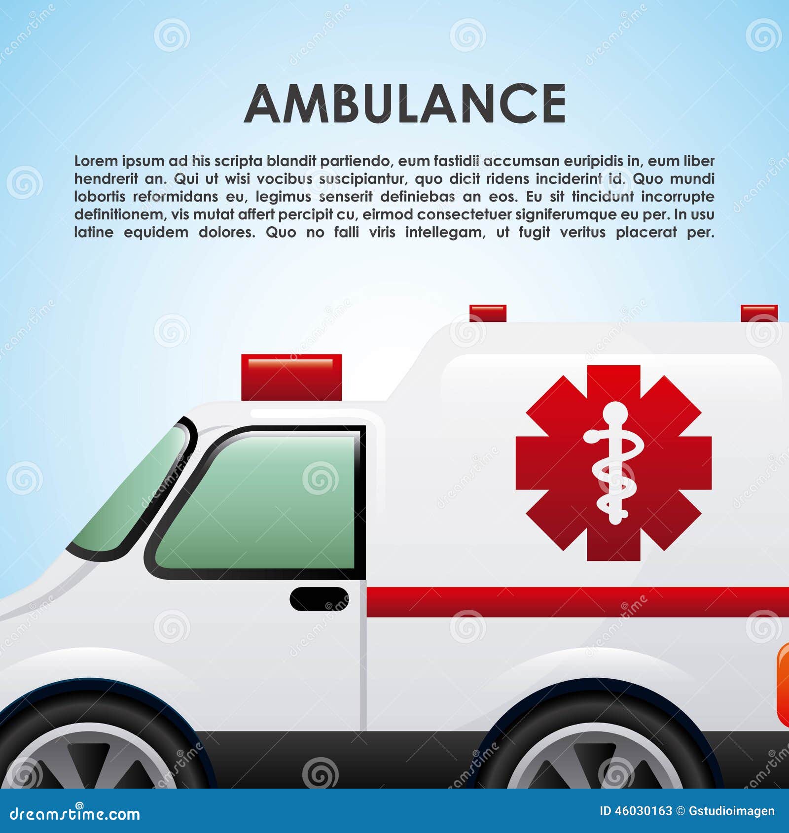 Ambulance design stock vector. Illustration of vehicle - 46030163