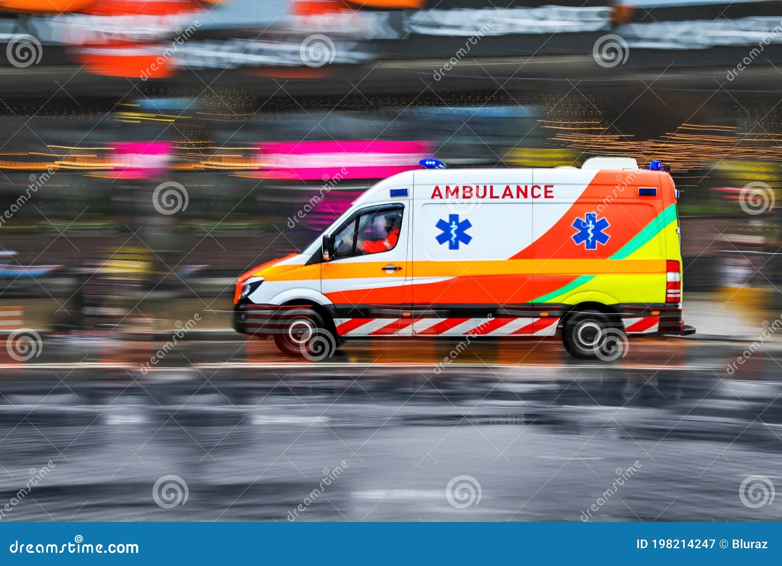 Ambulance on emergency car stock image. Image of ambulance - 198214247
