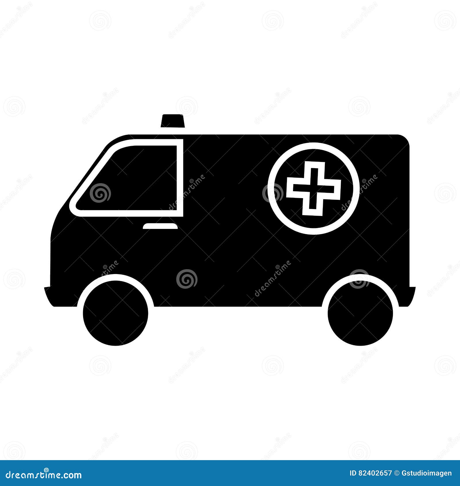 Ambulance Emergency Vehicle Icon Stock Illustration - Illustration of ...