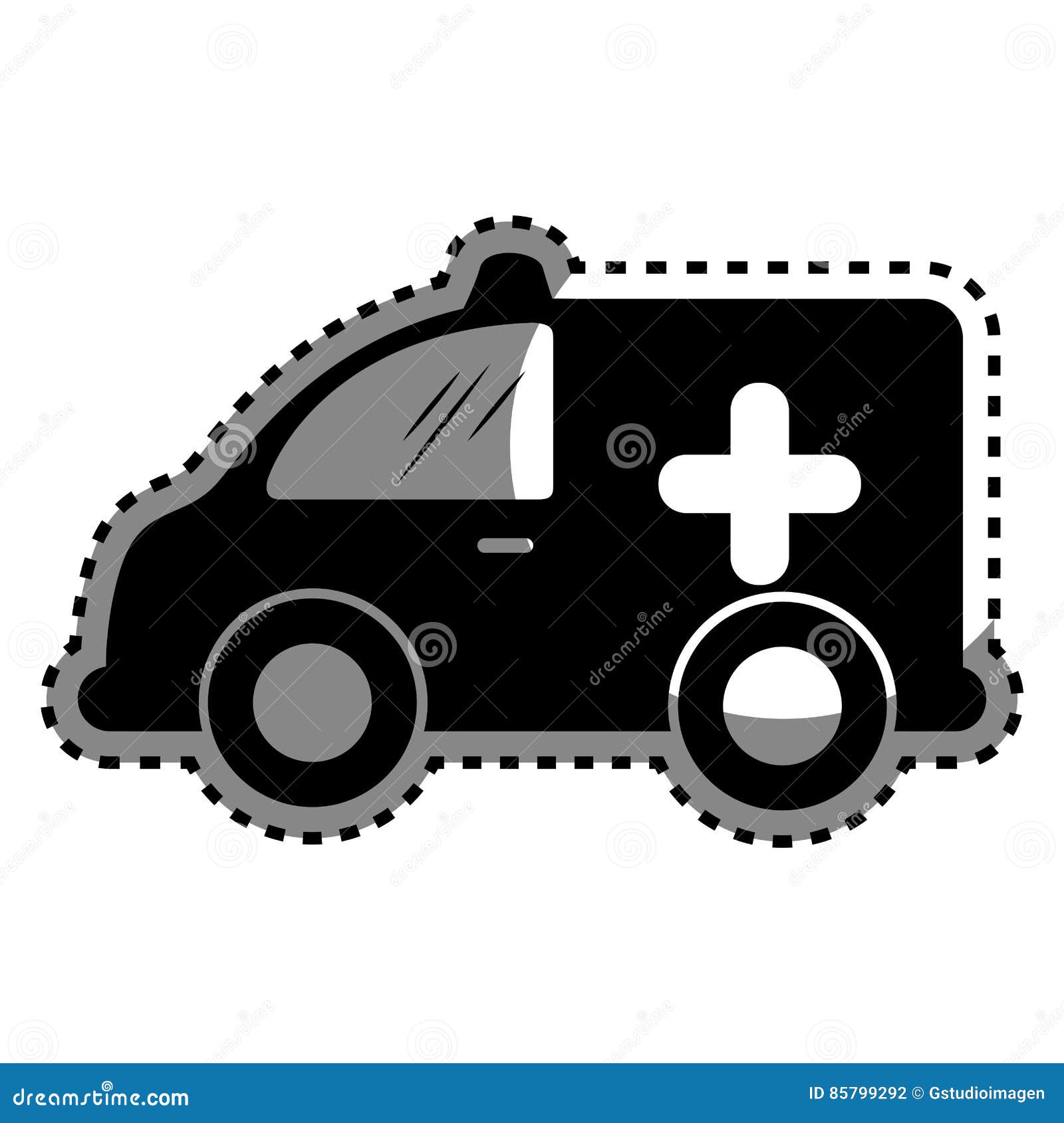 Ambulance Emergency Vehicle Icon Stock Vector - Illustration of ...