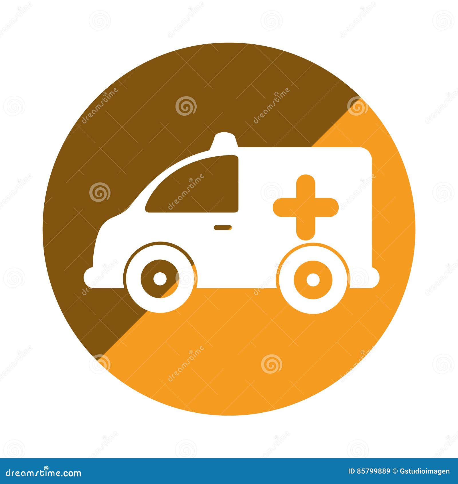 Ambulance Emergency Vehicle Icon Stock Vector - Illustration of rescue ...
