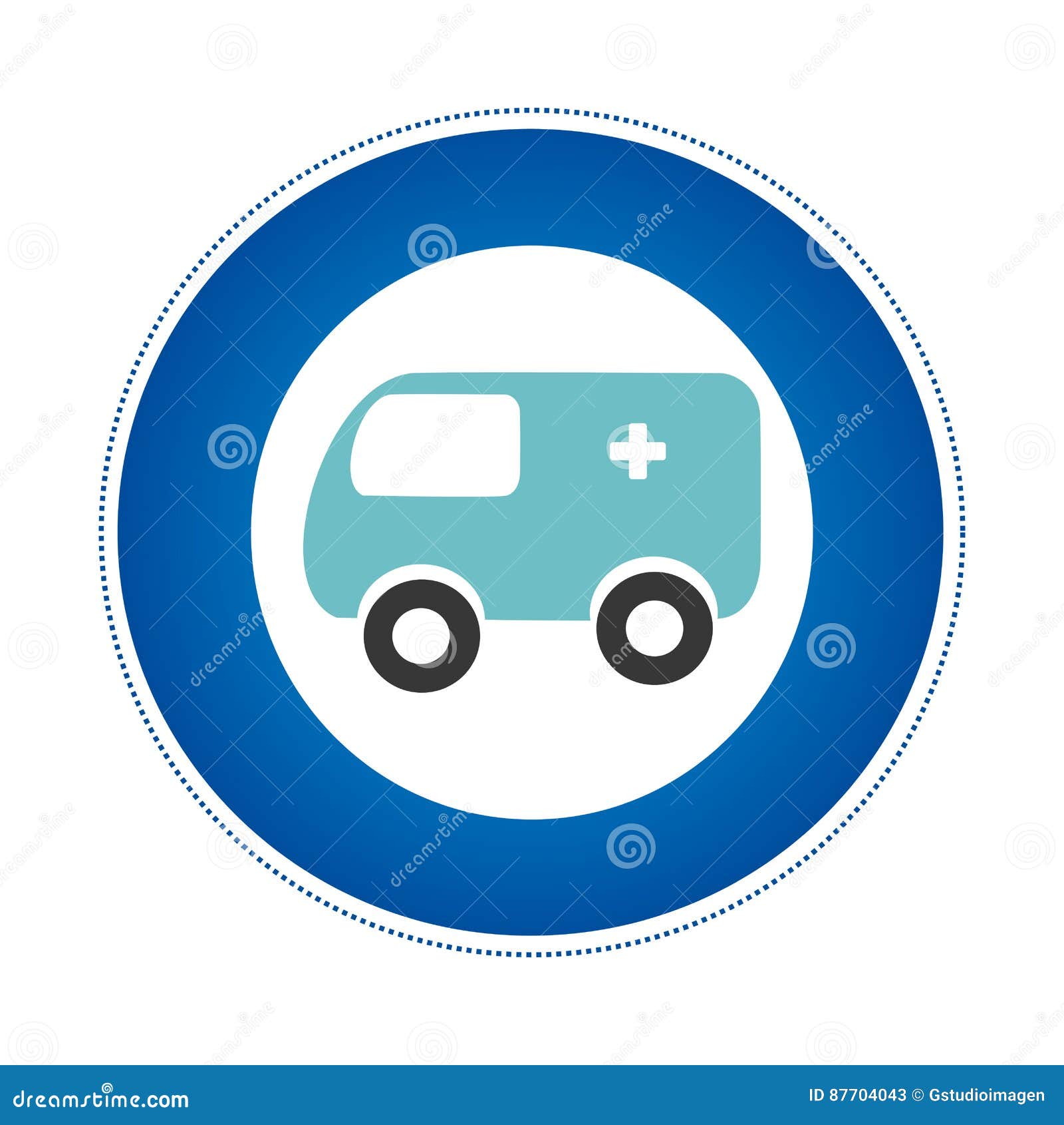 Ambulance Emergency Vehicle Icon Stock Vector - Illustration of help ...