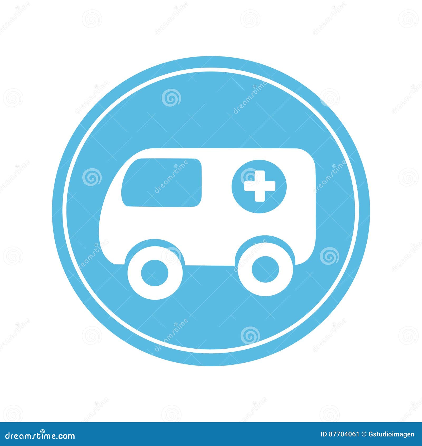 Ambulance Emergency Vehicle Icon Stock Vector - Illustration of help ...