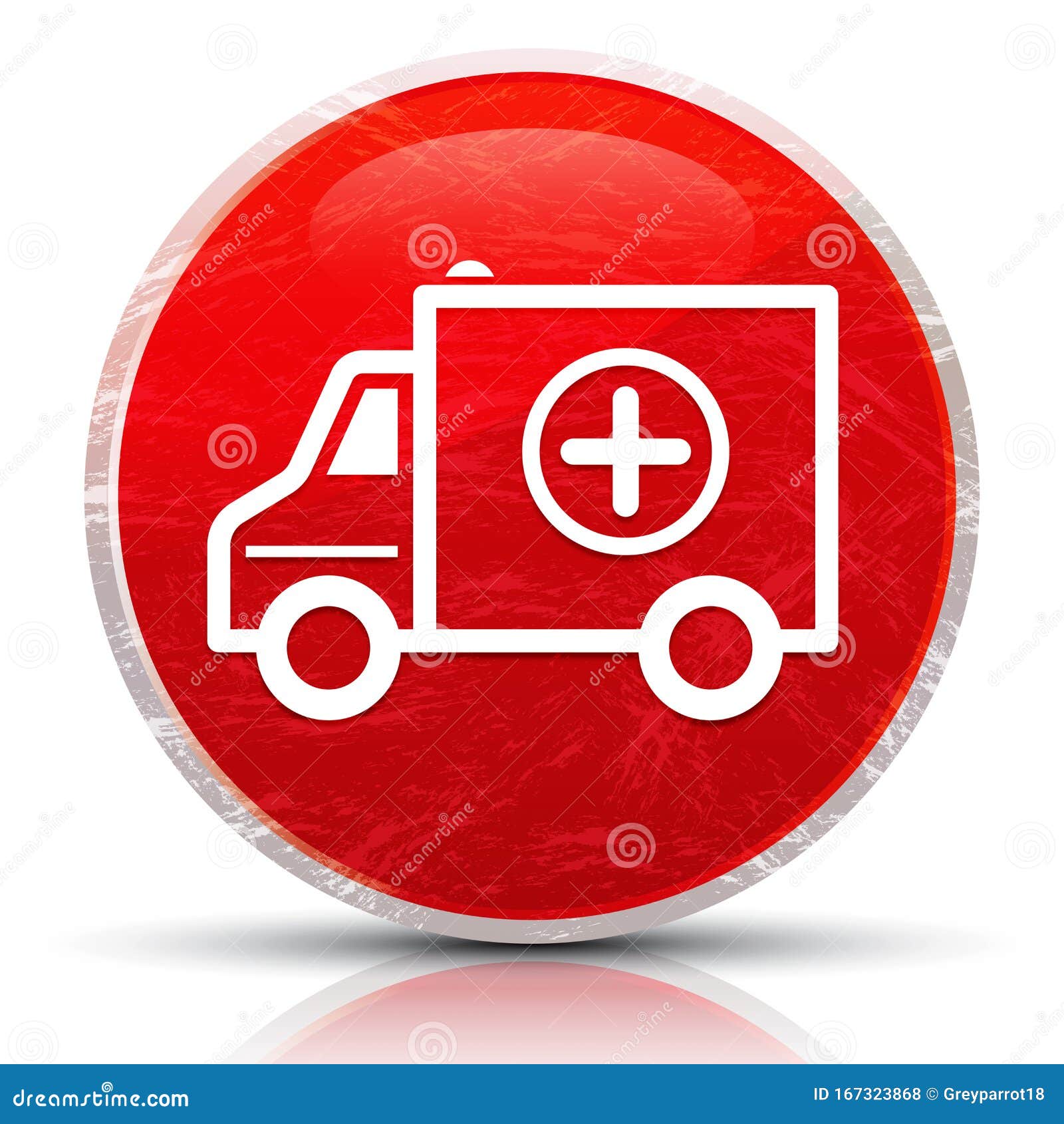 Ambulance Icon Metallic Grunge Abstract Red Round Button Illustration ... Ambulance Icon Metallic Grunge Abstract Red Round Button Illustration ...